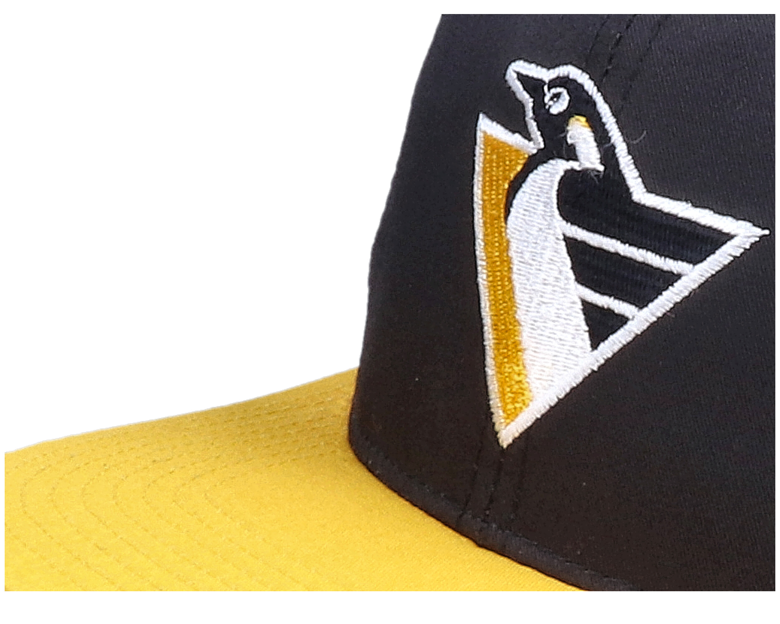 Pittsburgh Penguins Logo Two Tone NHL Vintage White/Black Snapback ...