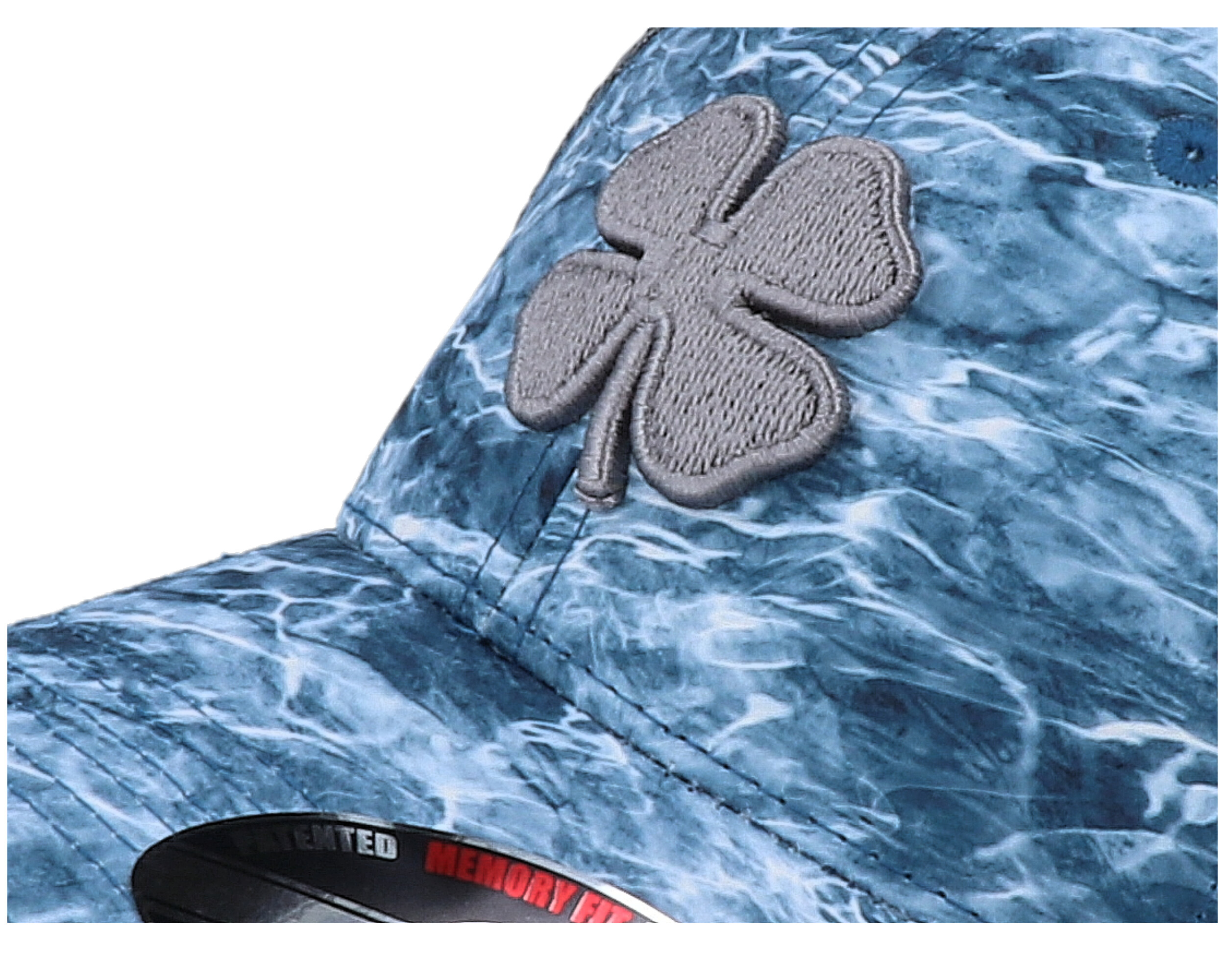 Splash Water Camo/Grey Mesh Flexfit - Black Clover caps - Hatstoreworld.com