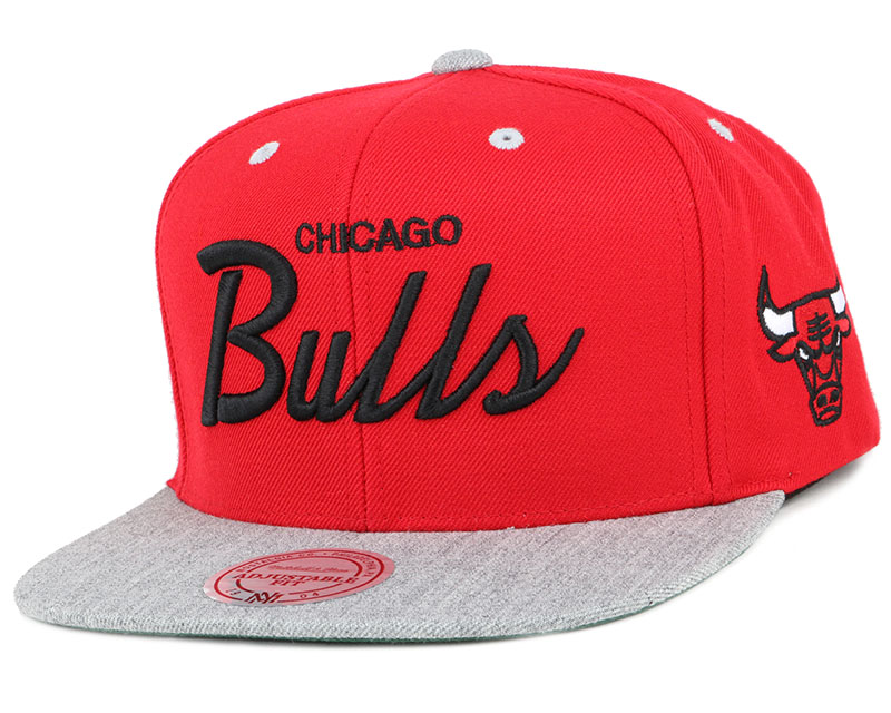 Chicago Bulls Heather Special Script Snapback - Mitchell & Ness caps ...