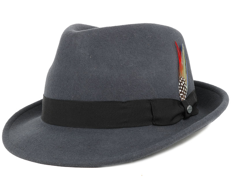 Trilby Woolfelt Grey - Stetson hats - Hatstoreworld.com