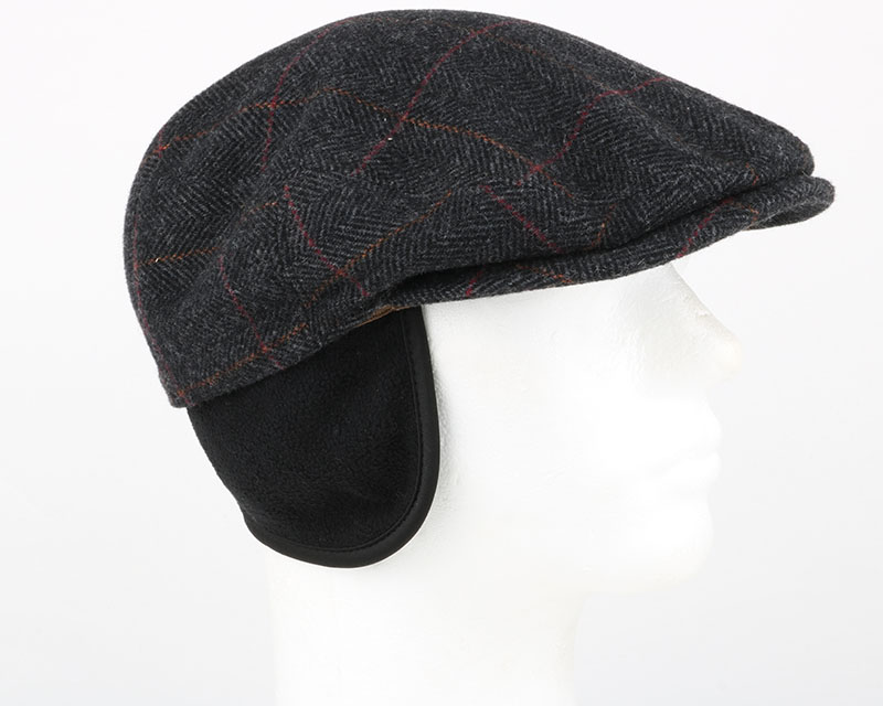 Kent Wool EF Herringbone Flat Cap - Stetson caps - Hatstoreworld.com