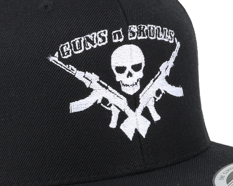 Logo Black Snapback - GUNS n SKULLS caps - Hatstoreworld.com