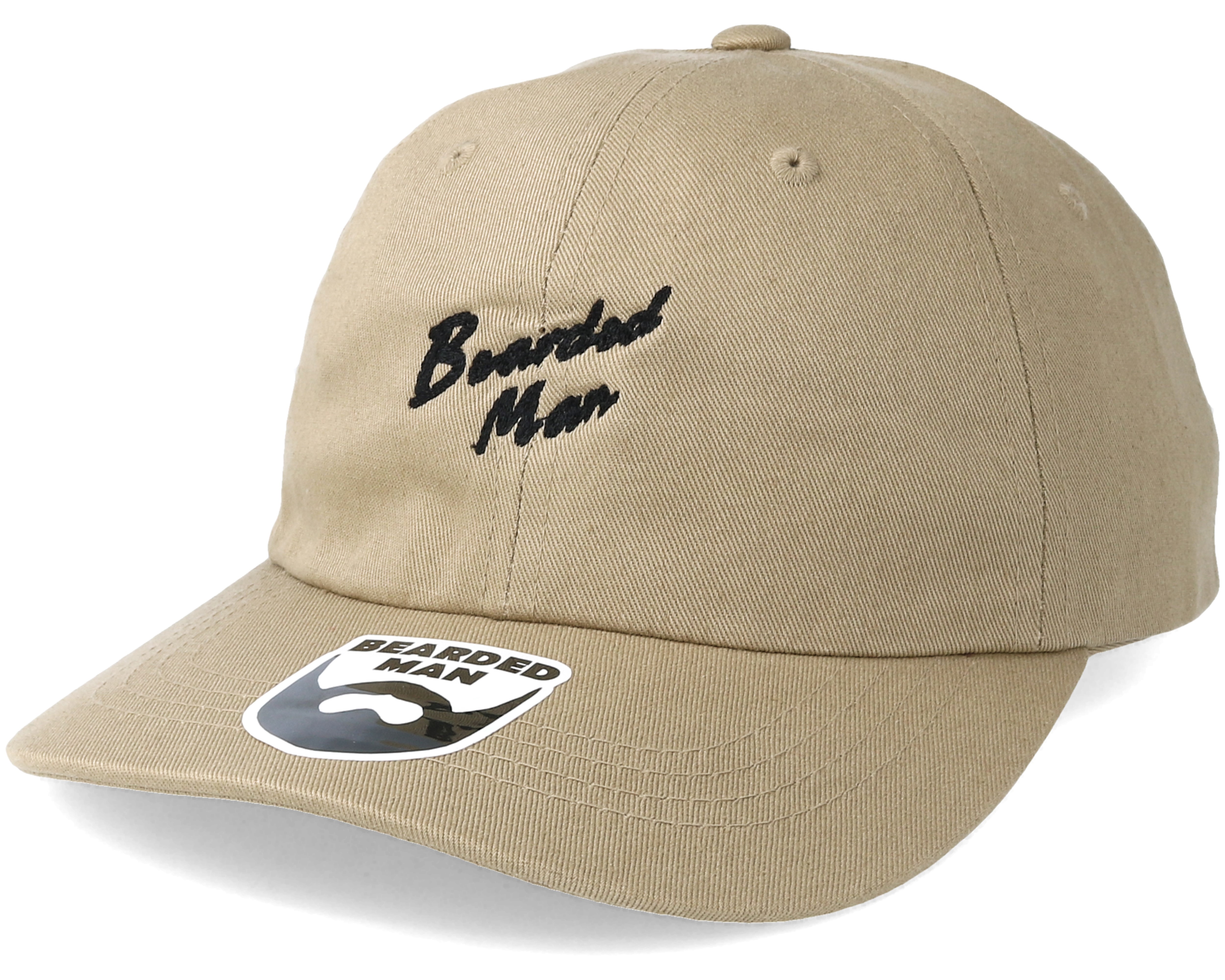 Script BM Khaki Dad Cap - Bearded Man caps - Hatstoreworld.com