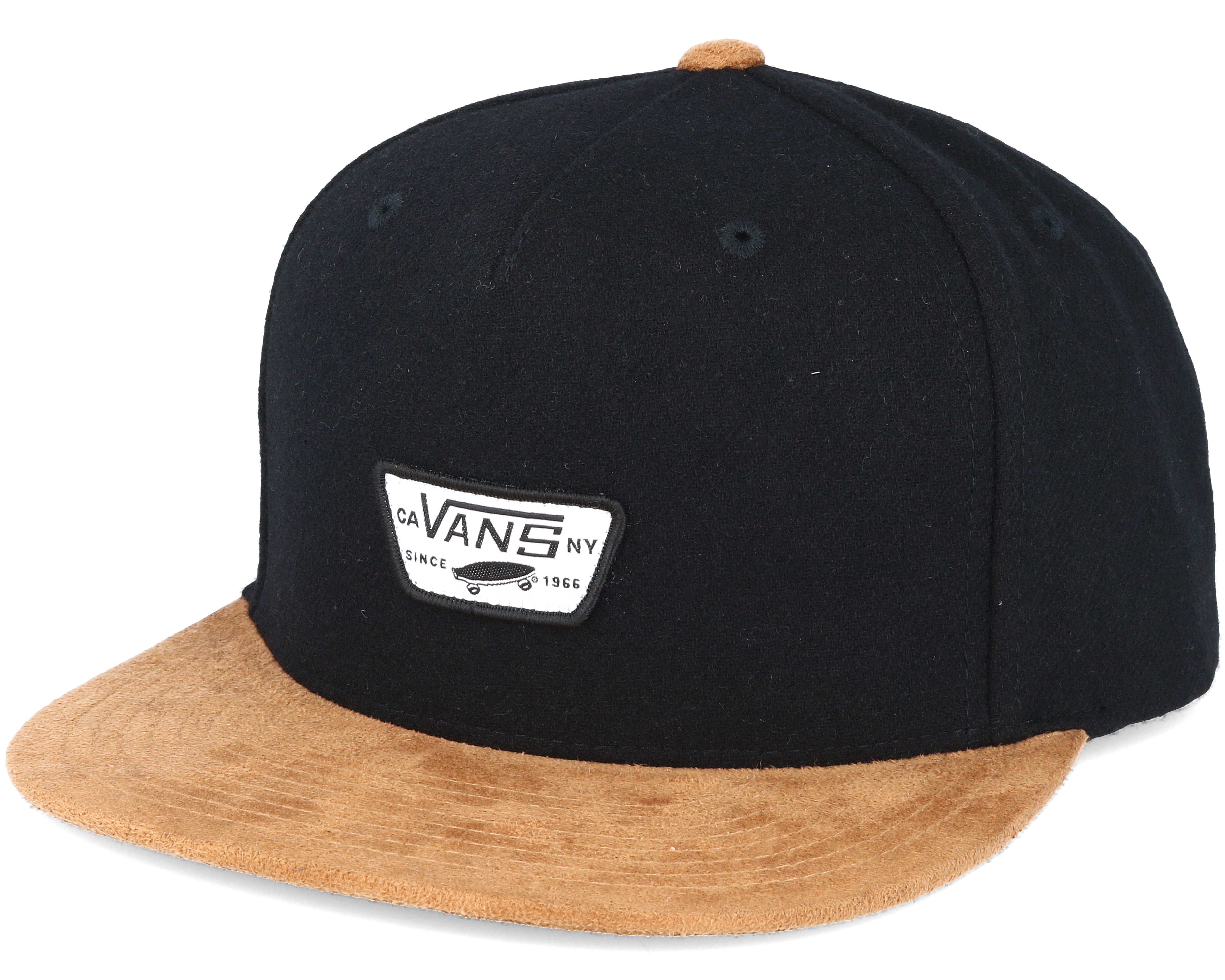 Mini Full Patch S Black Snapback - Vans caps - Hatstoreworld.com