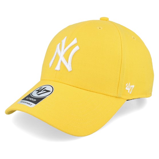 New York Yankees Mvp Yellow Adjustable - 47 Brand caps - Hatstoreworld.com