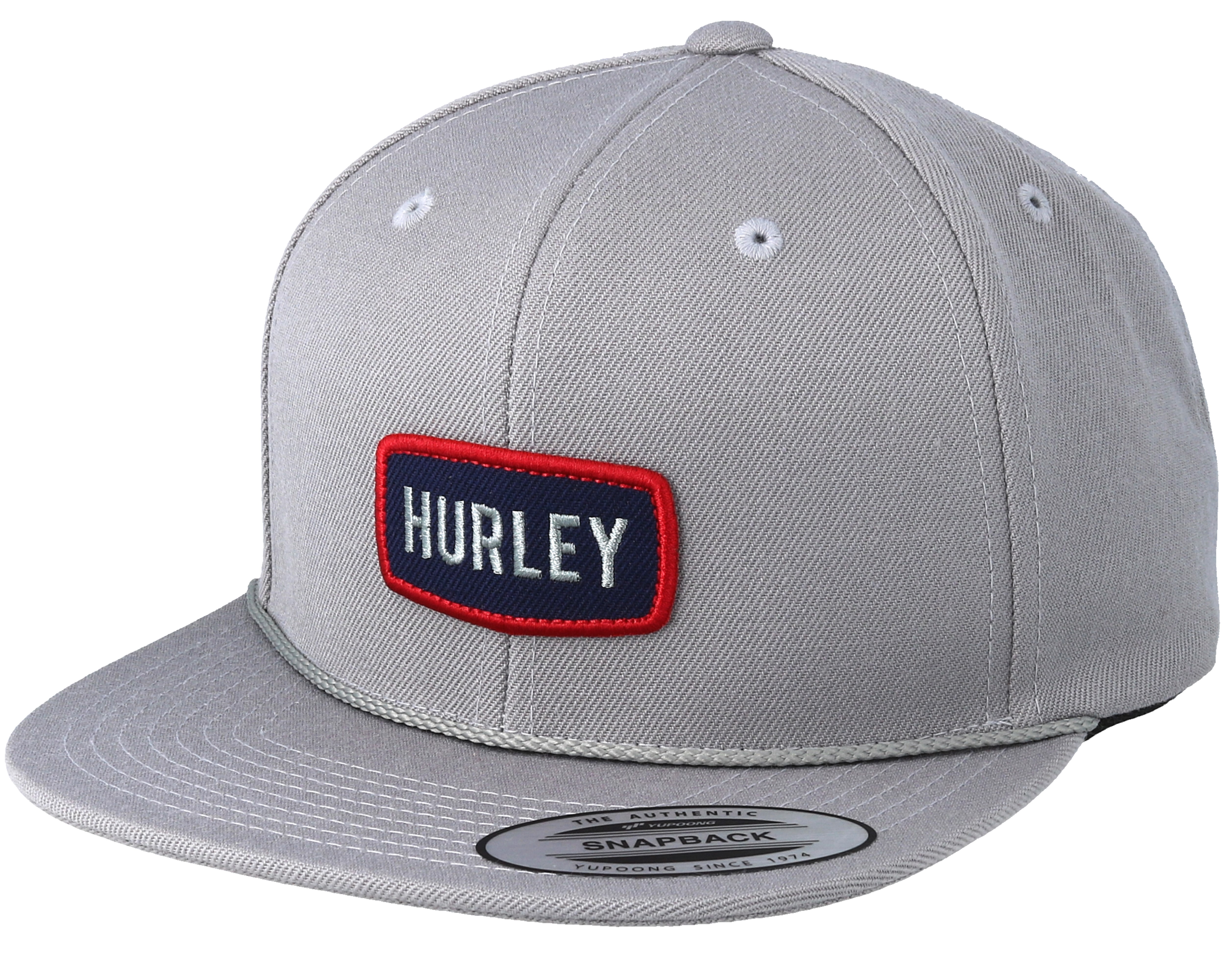Schuster Grey Snapback - Hurley caps - Hatstoreworld.com