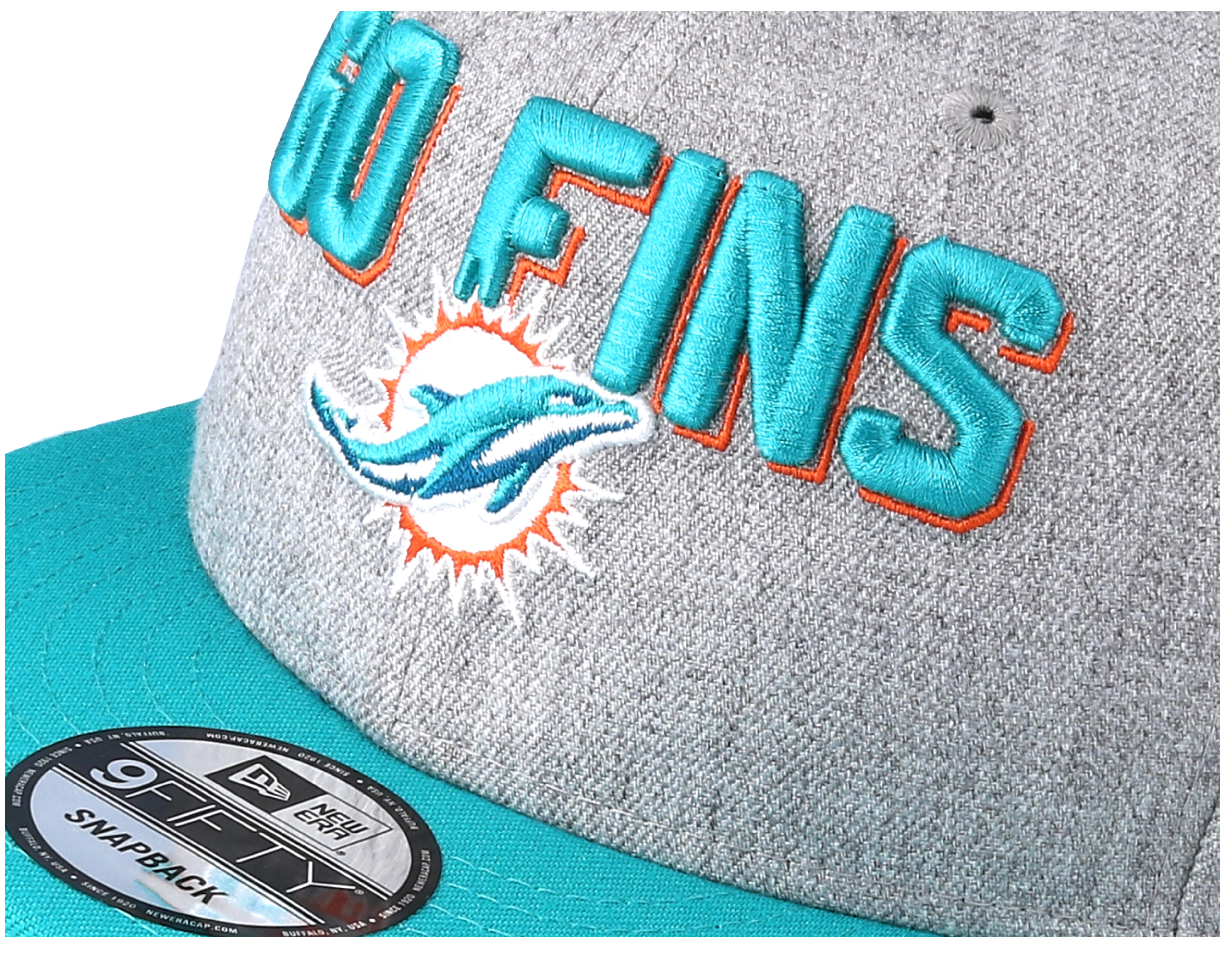 Miami Dolphins 2018 NFL Draft On-Stage Grey/Teal Snapback - New Era ...