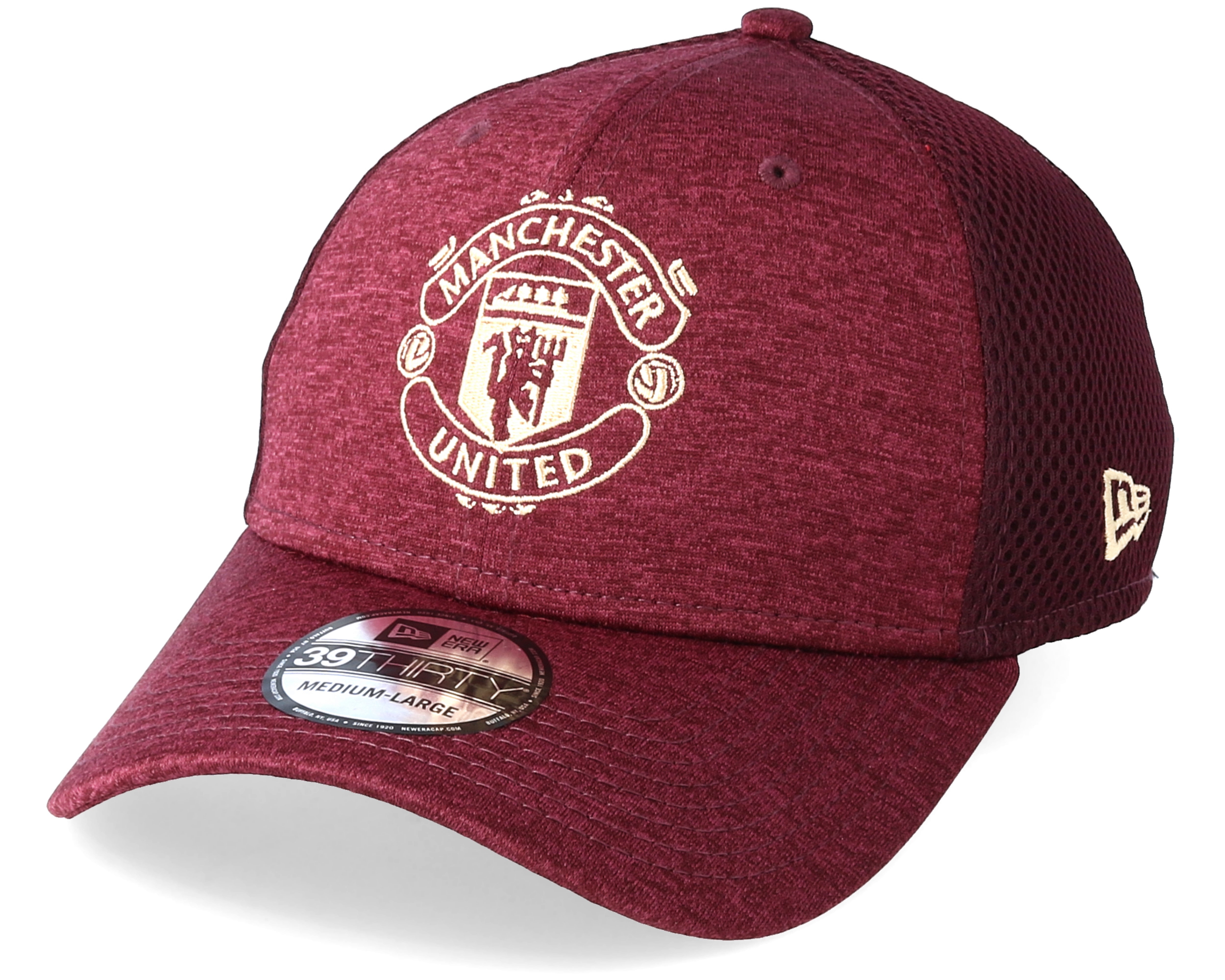 Manchester United Stretch Specter Mesh 39Thirty Maroon Flexfit - New ...