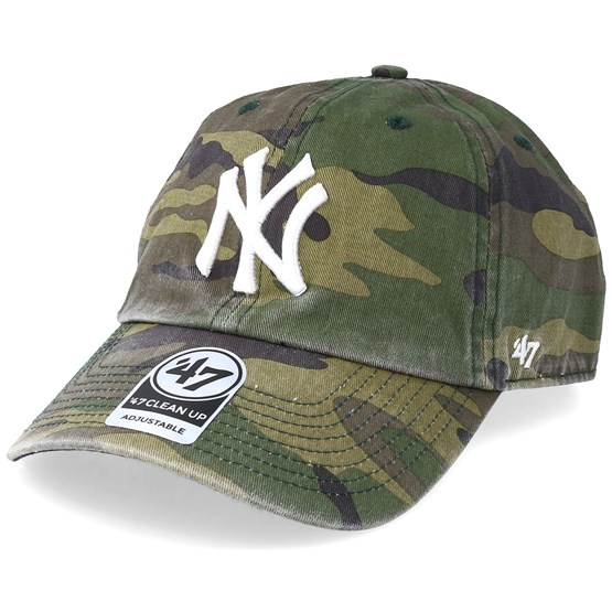 New York Yankees 47 Clean Up Camo/White Adjustable - 47 Brand caps ...