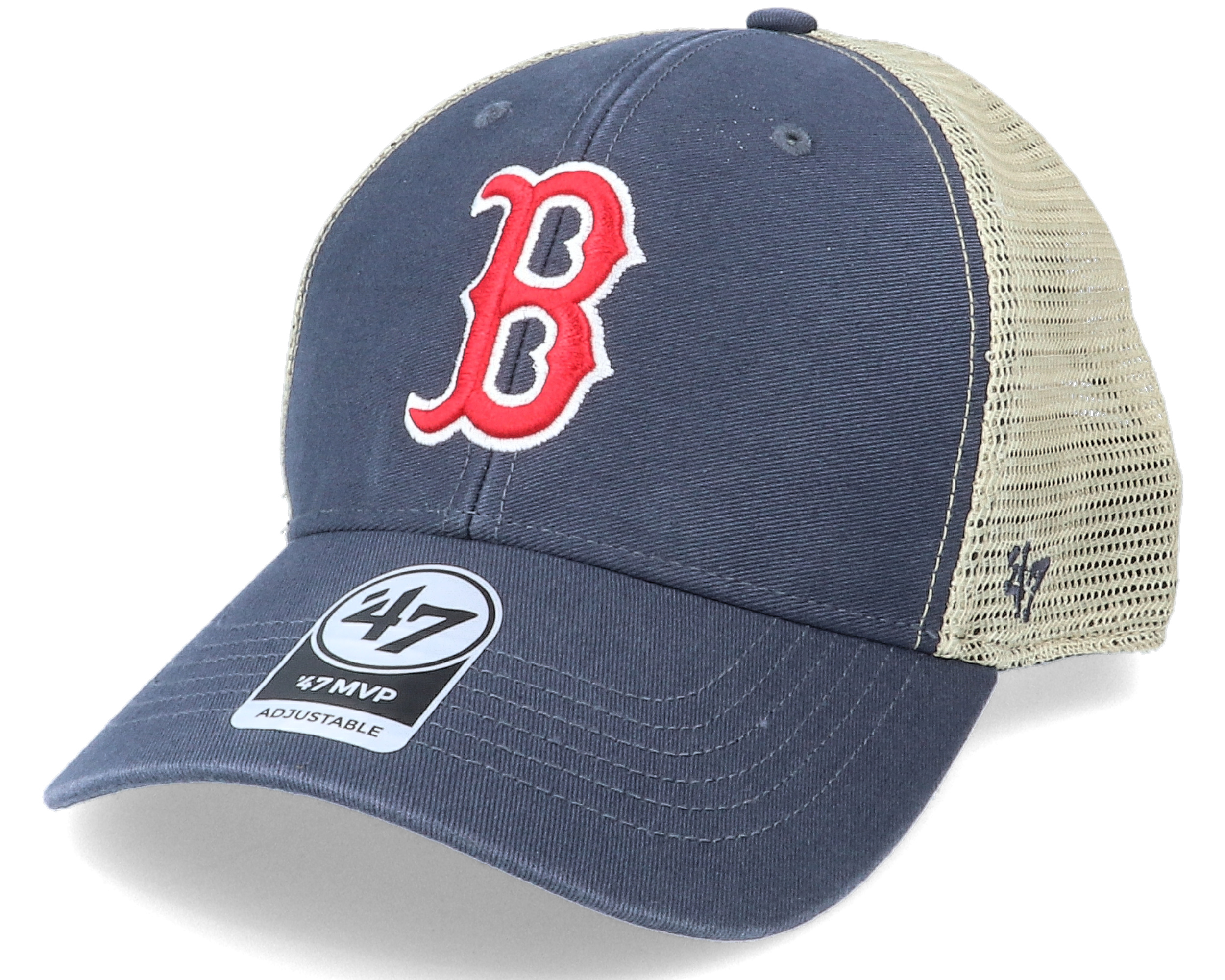 Boston Red Sox Flagship Wash Mvp Vintage Navy/Beige Trucker - 47 Brand ...