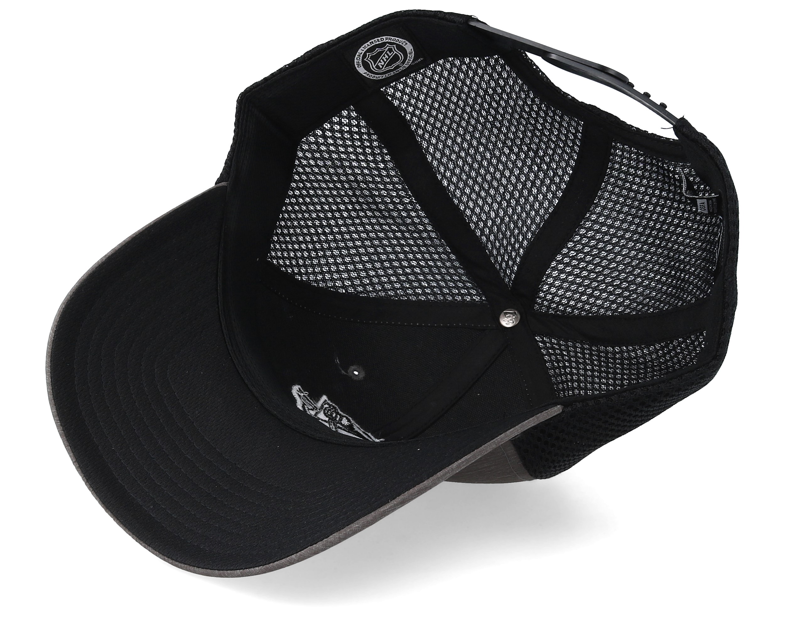 Pittsburgh Penguins Grim 47 Mvp Mesh Dark Grey/Black Adjustable - 47 ...