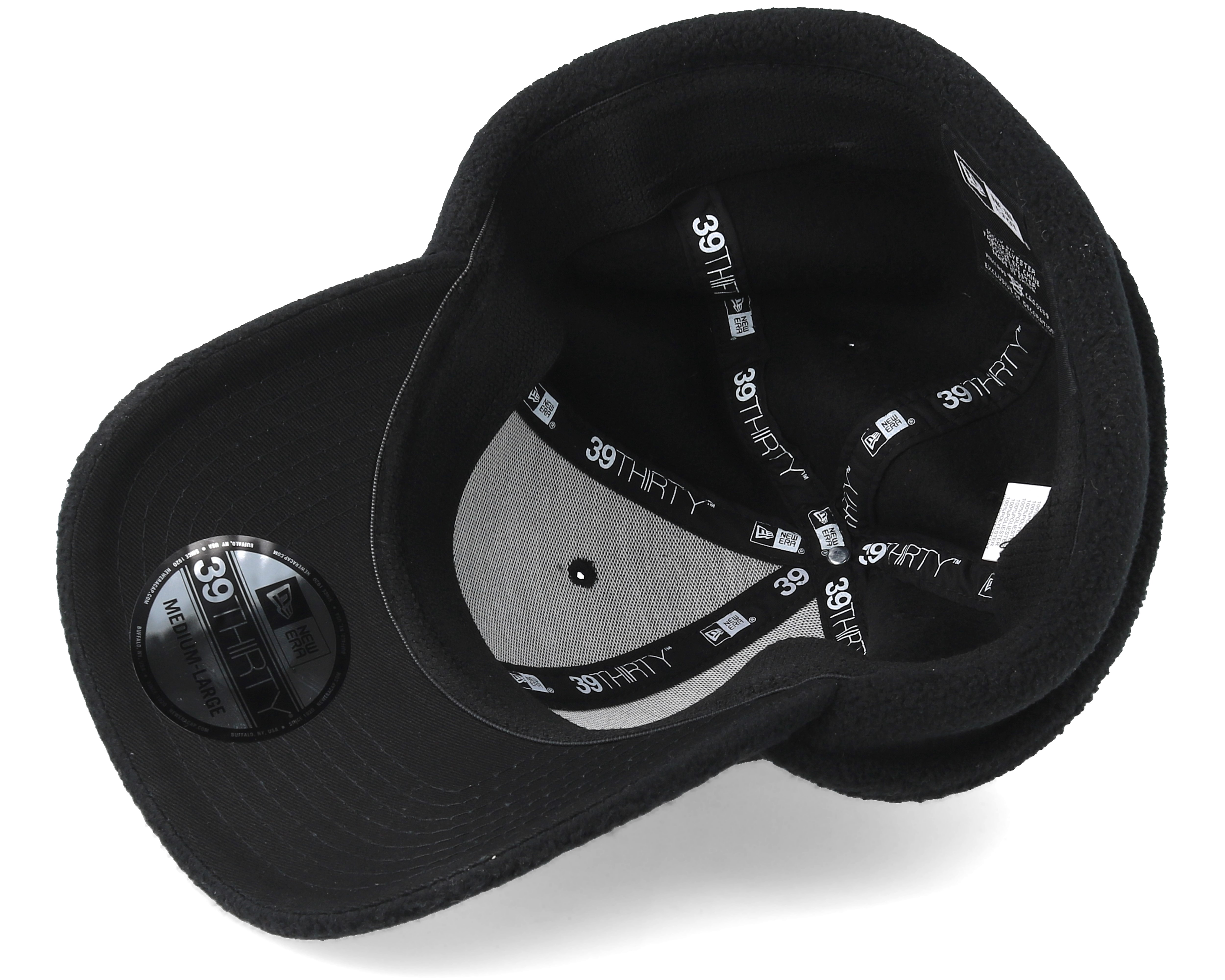 Winter Utillity Micro Fleece 39Thirty Black Ear Flap - New Era caps ...