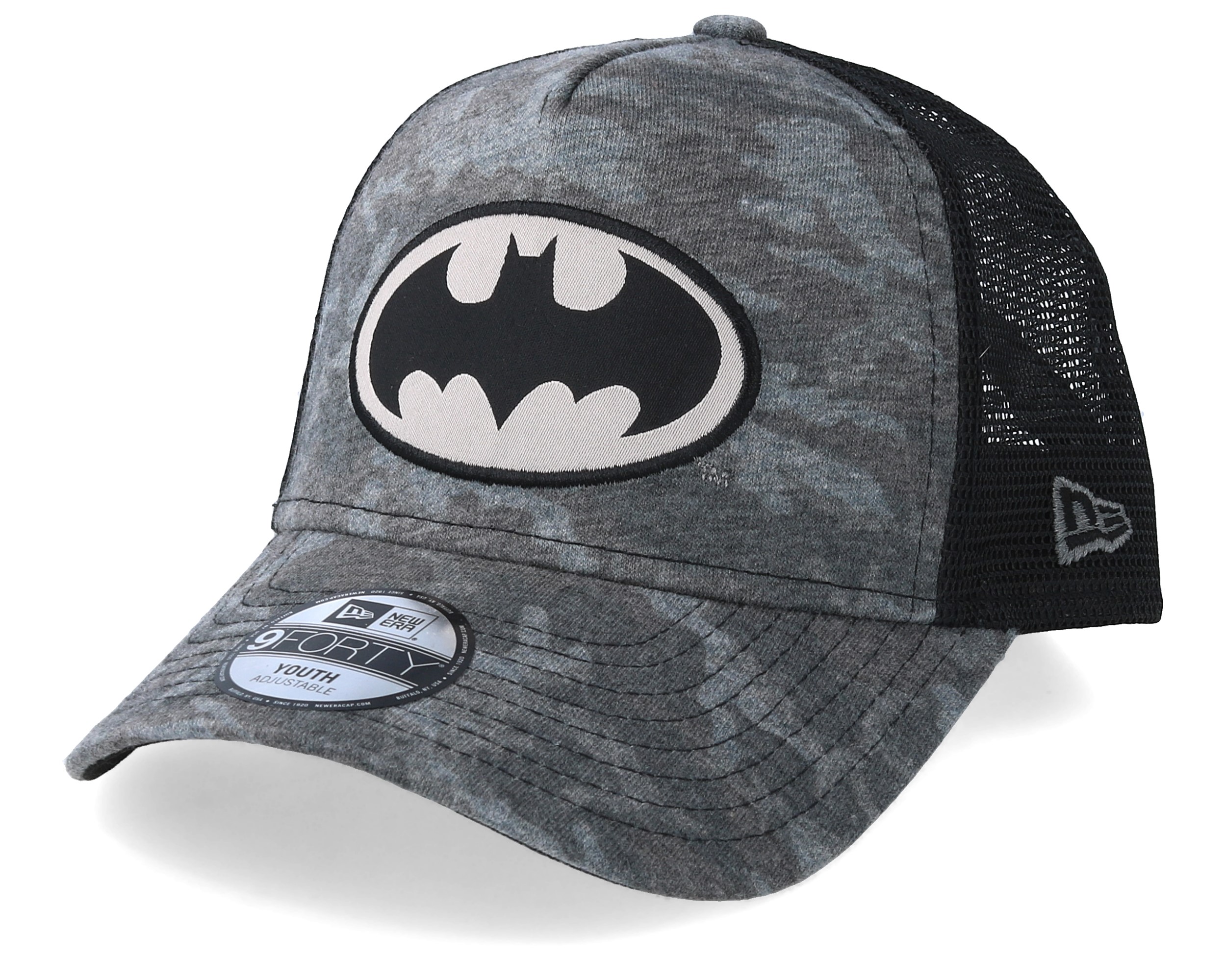 Kids Batman 9Forty Grey Camo/Black Trucker - New Era caps ...