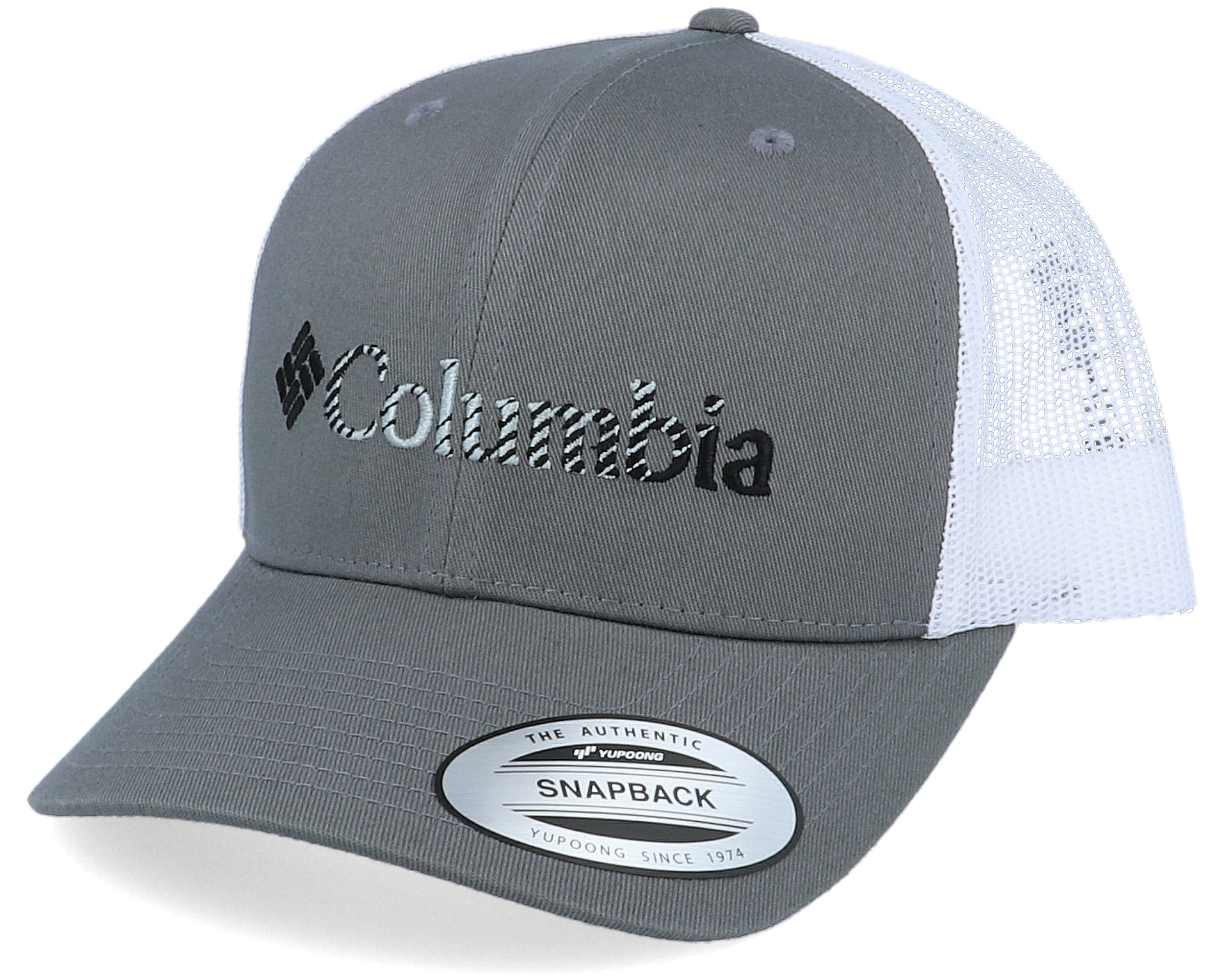 Mesh Snapback Titanium/White Trucker - Columbia caps - Hatstoreworld.com