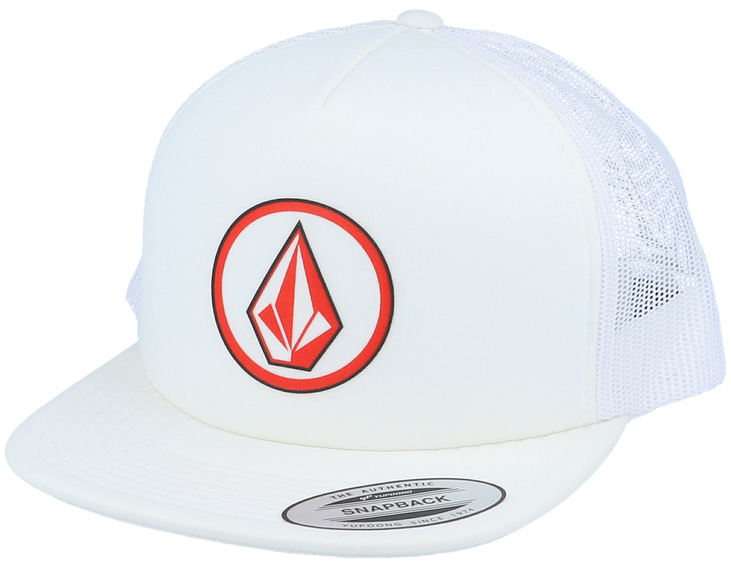 Full Frontal Cheese White Flash Trucker - Volcom caps - Hatstoreworld.com