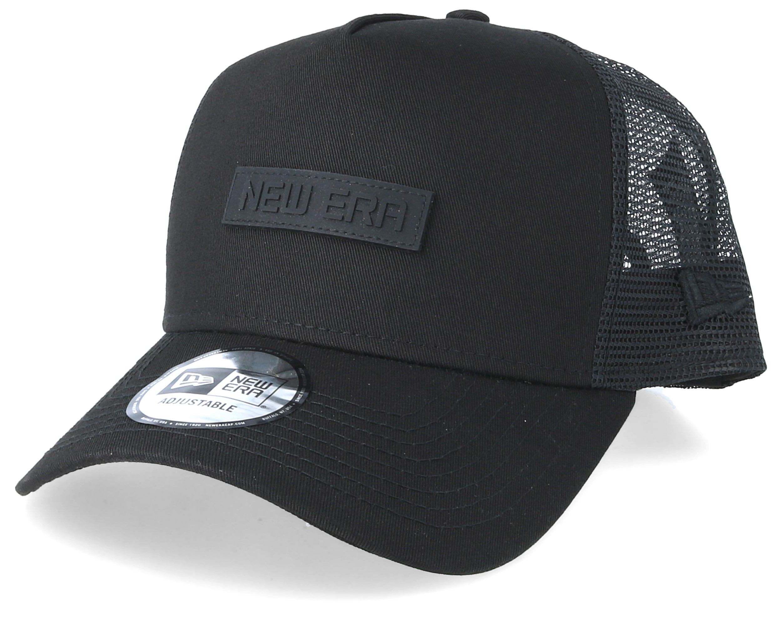 Tech Trucker Black/Black/Black Trucker - New Era caps - Hatstoreworld.com
