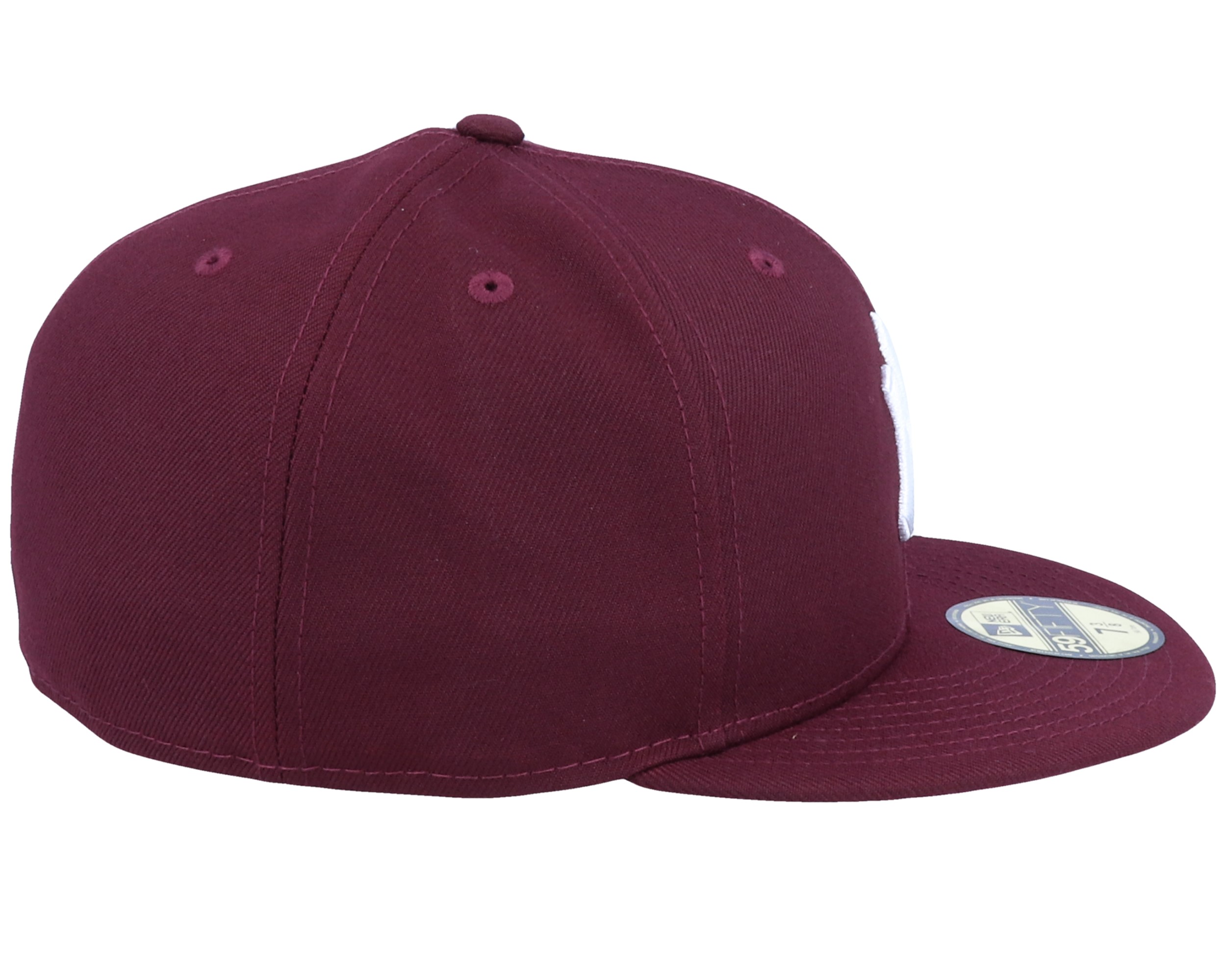 New York Yankees League Essential 59Fifty Maroon/White Fitted - New Era ...