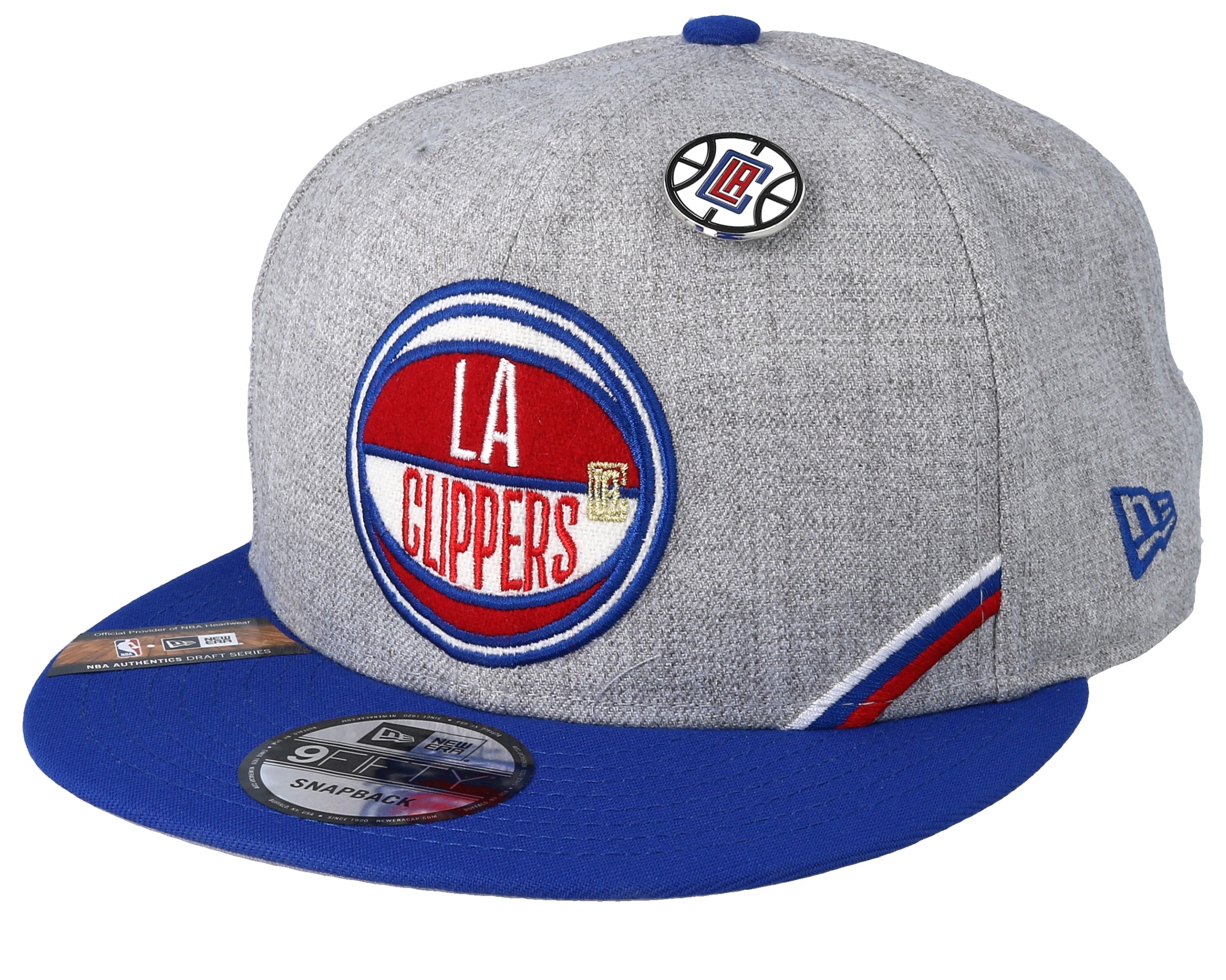 LA Clippers 19 NBA 9Fifty Draft Heather Grey/Royal Snapback - New Era ...
