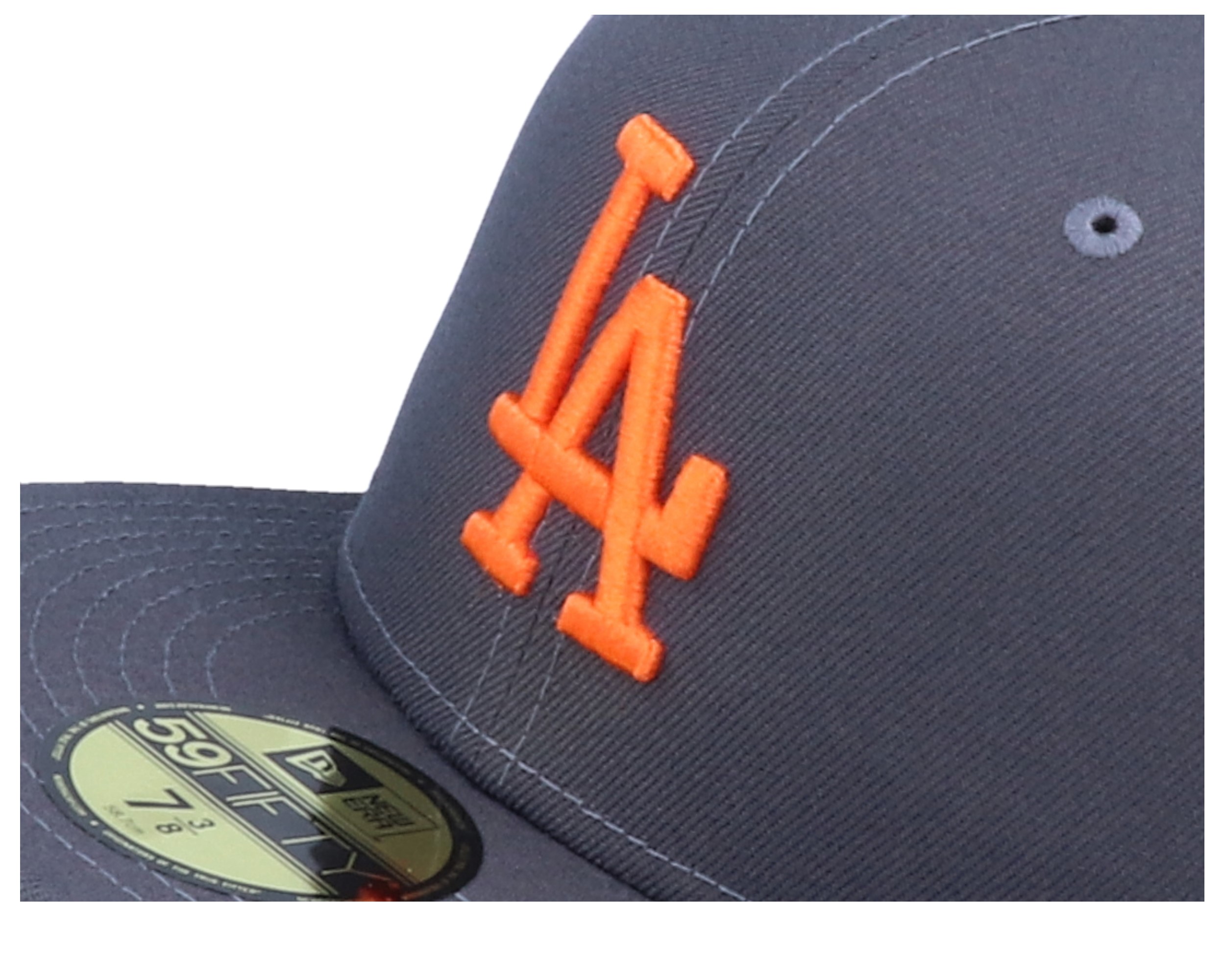 Los Angeles Dodgers League Essential 9Fifty Dark Grey/Orange Fitted ...
