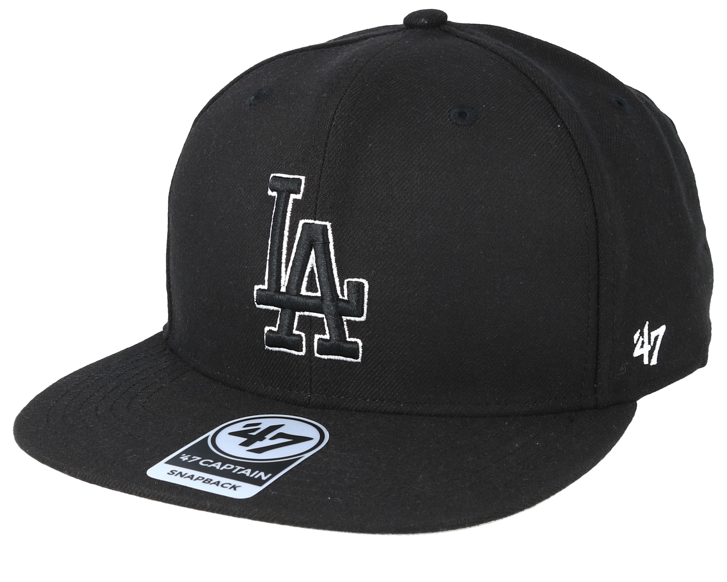 Los Angeles Dodgers No Shot 47 Captain Black Snapback - 47 Brand caps ...