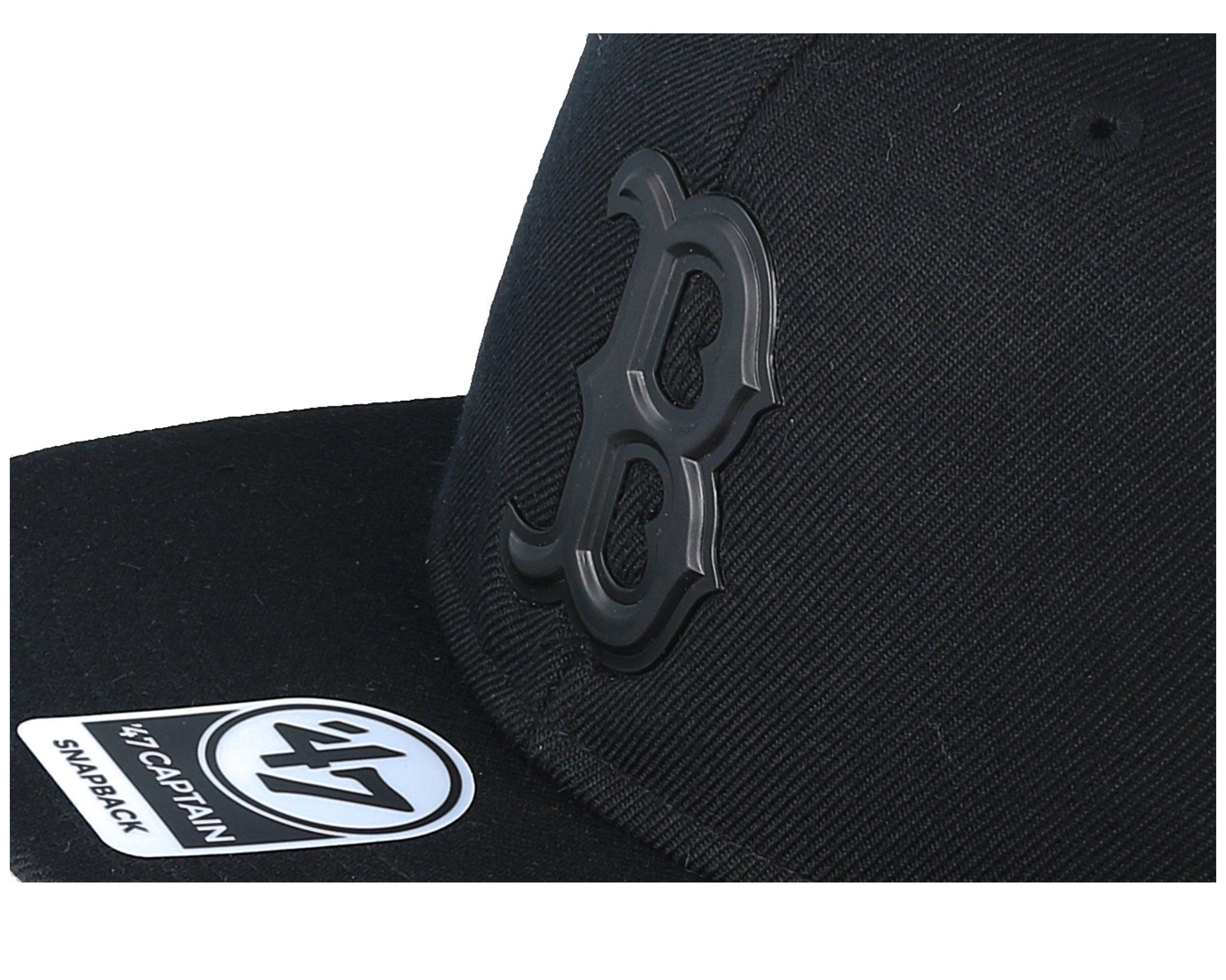Boston Red Sox 47 Captain Wool Black/Matte Black Snapback - 47 Brand ...