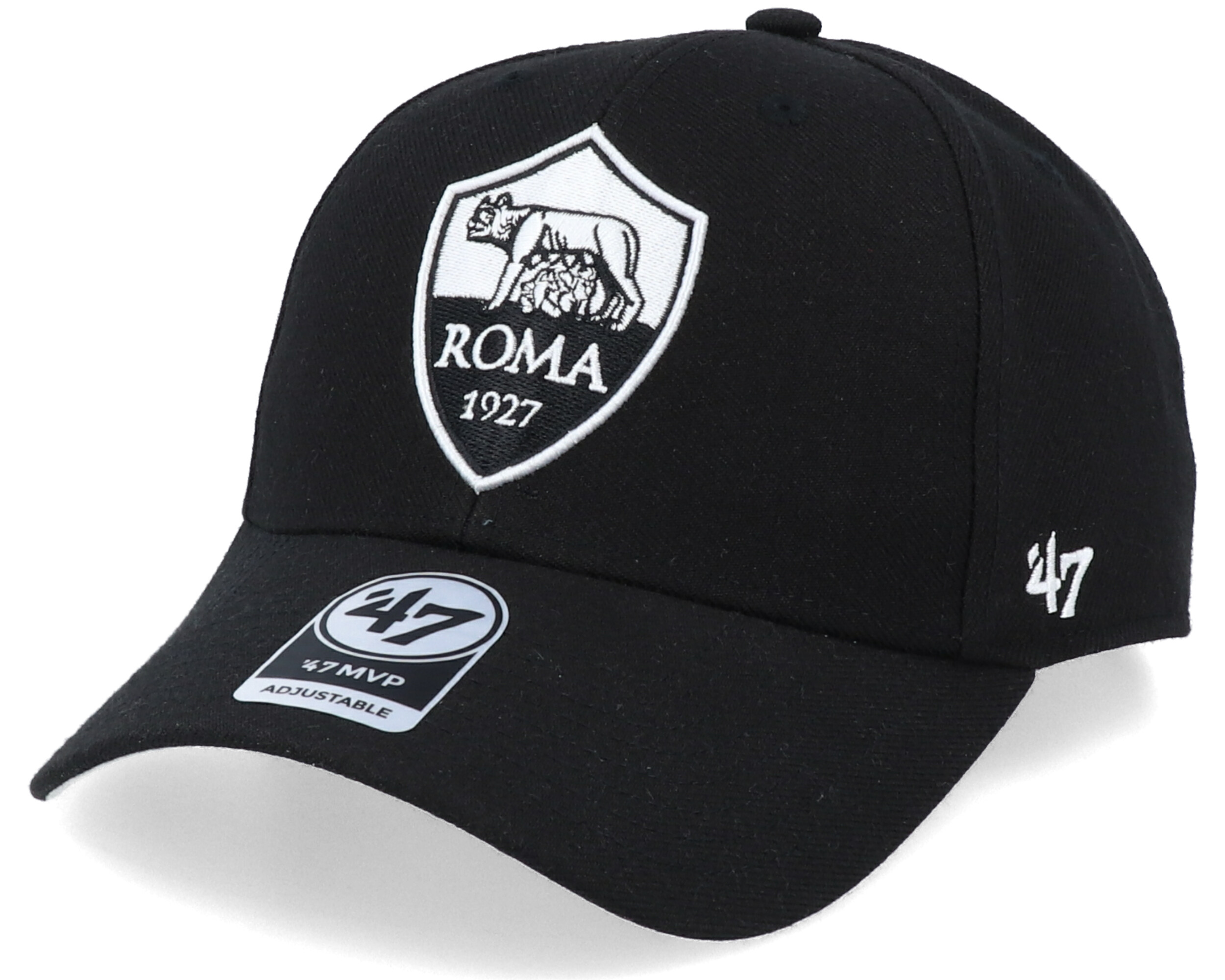 AS Roma Mvp Black/White Adjustable - 47 Brand caps - Hatstoreworld.com