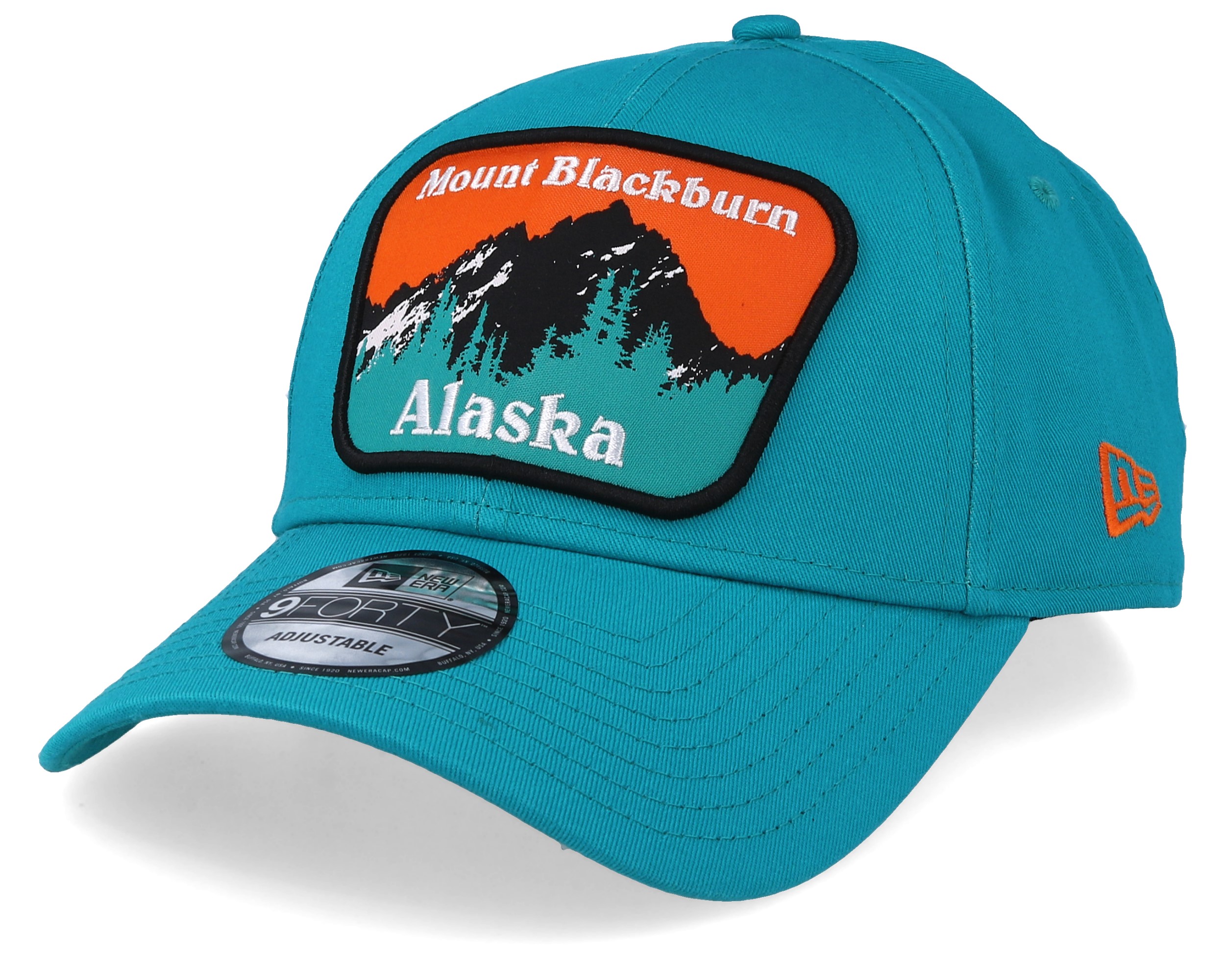 USA Patch 9Forty Alaska Teal Adjustable - New Era caps - Hatstoreworld.com
