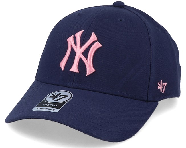 New York Yankees Mvp Light Navy/Pink Adjustable - 47 Brand caps ...