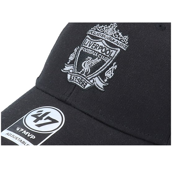 Liverpool FC Mvp Black Adjustable - 47 Brand caps - Hatstoreworld.com