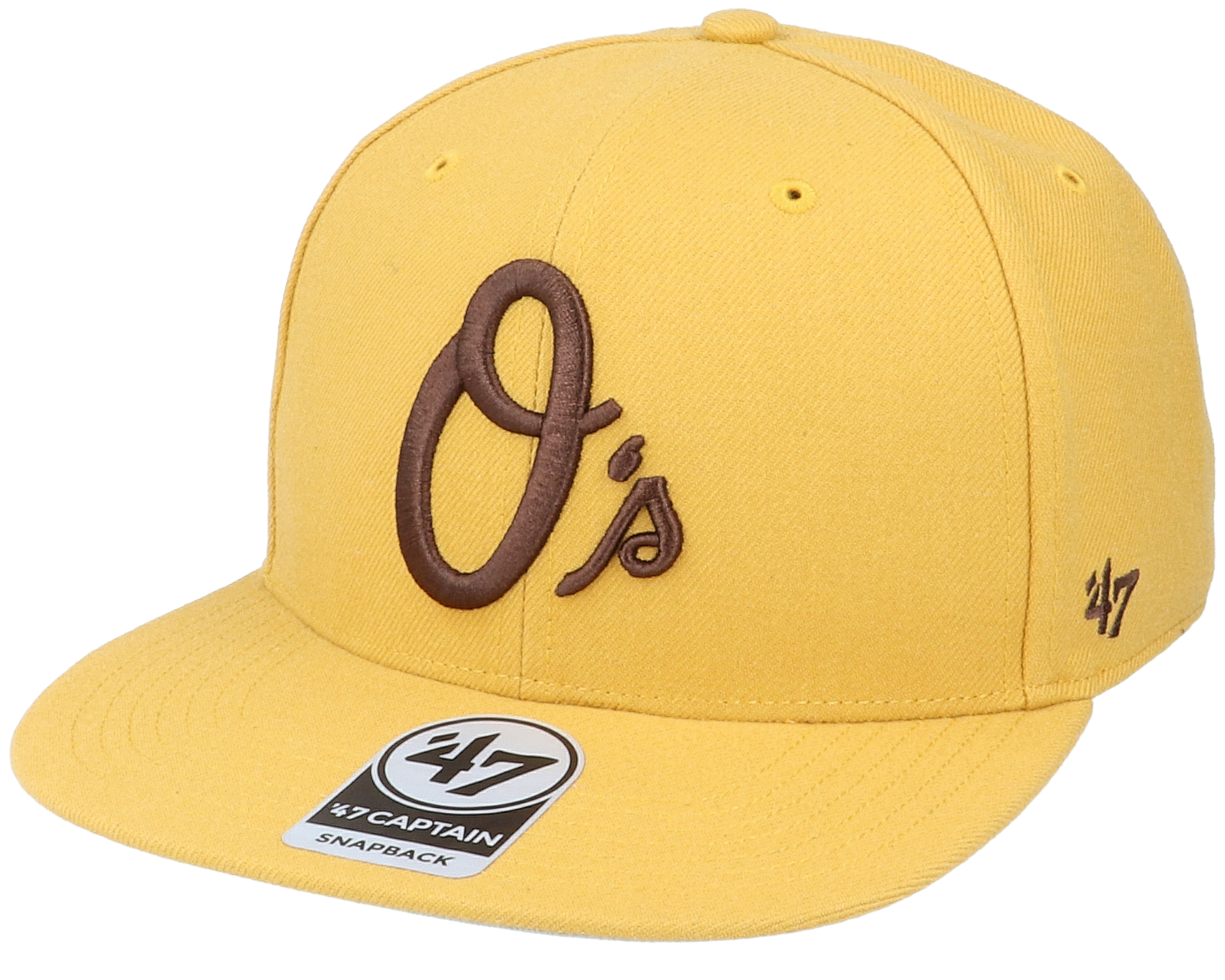 Baltimore Orioles No Shot Captain Wheat/Brown Snapback - 47 Brand caps ...