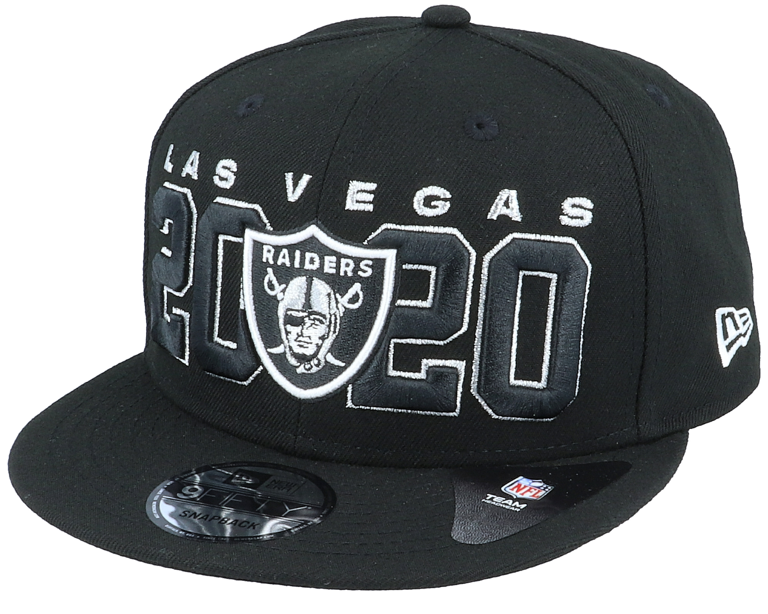 Las Vegas Raiders NFL 20 Draft Official 9Fifty Black Snapback - New Era ...