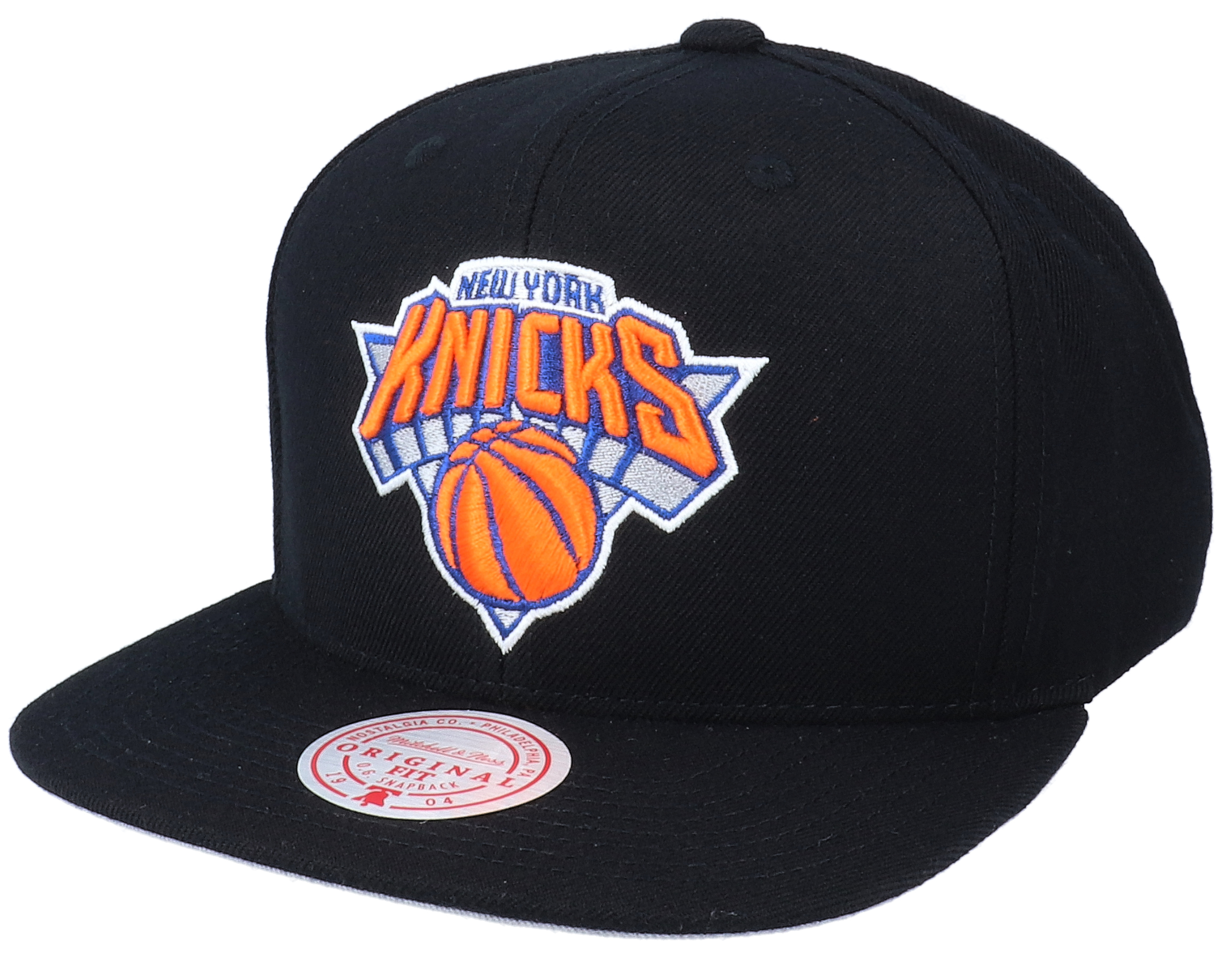 New York Knicks Wool Solid Black Snapback - Mitchell & Ness caps ...