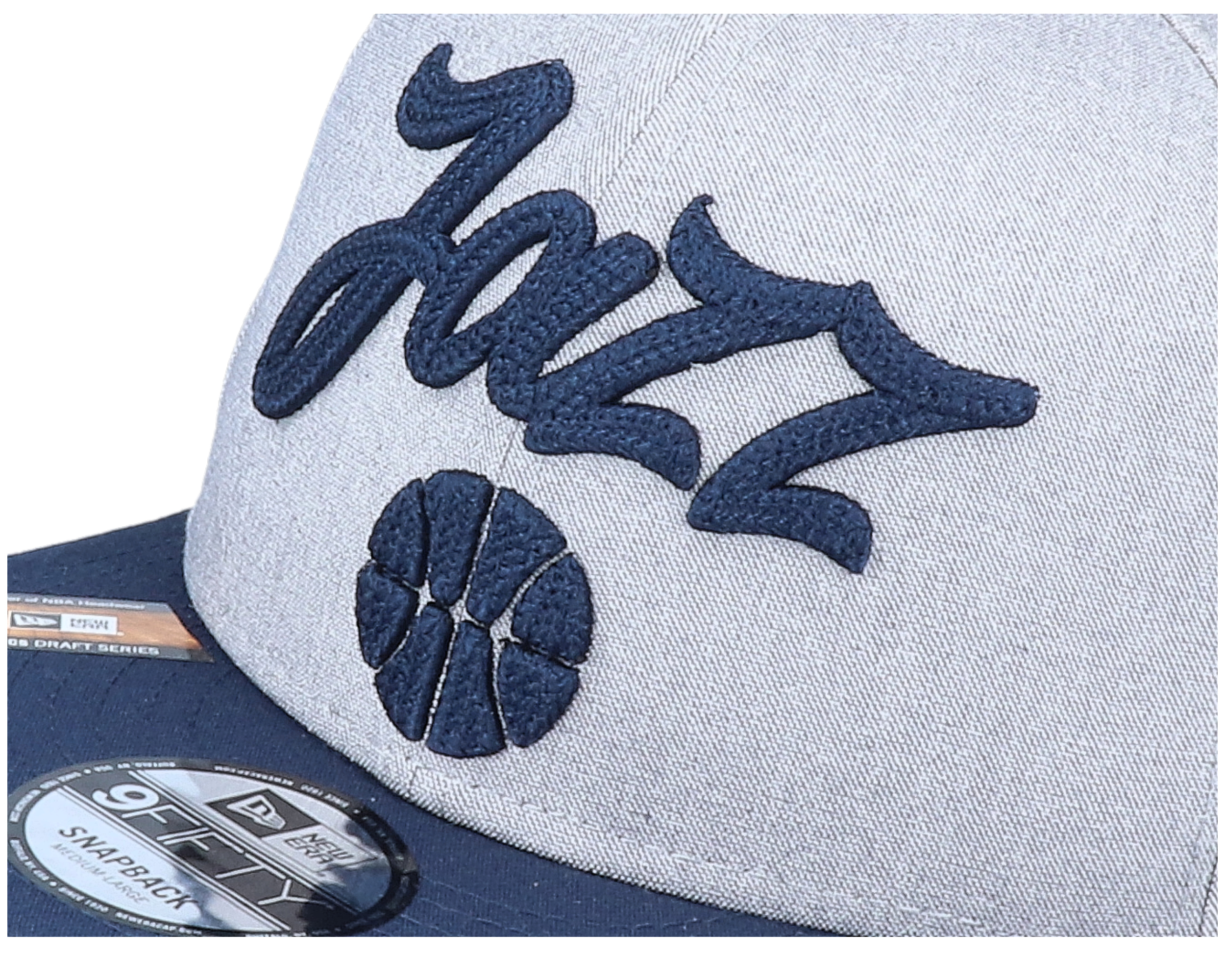 Utah Jazz NBA 20 Draft 9Fifty Heather Grey/Navy Snapback - New Era caps ...