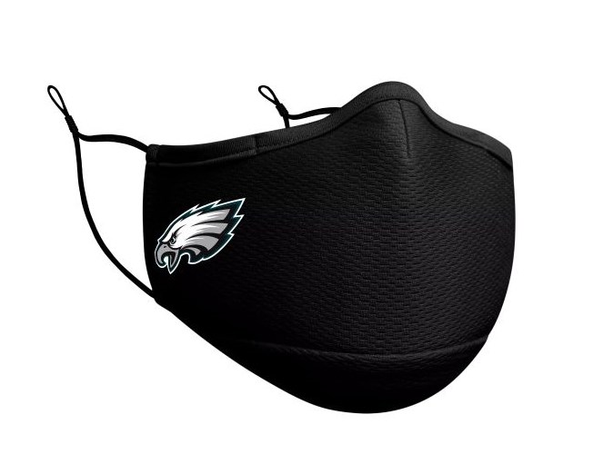 Philadelphia Eagles 1-Pack Black Face Mask - New Era facemask ...