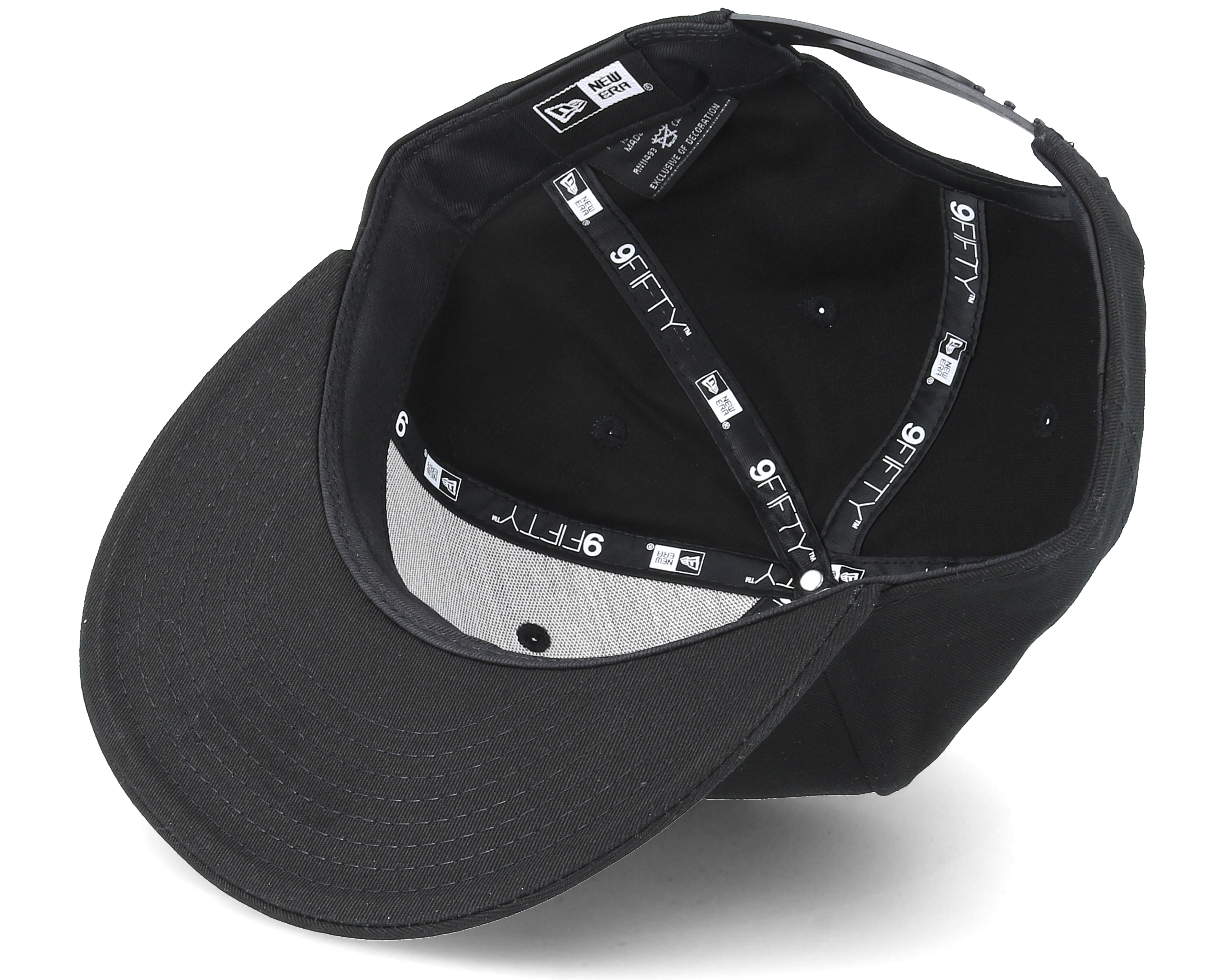 Black Cotton 9Fifty Snapback - New Era caps - Hatstoreworld.com