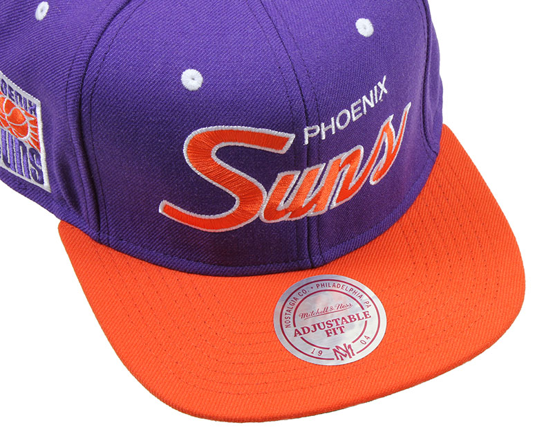 Phoenix Suns NBA 2 Tone Script Snapback - Mitchell & Ness caps ...