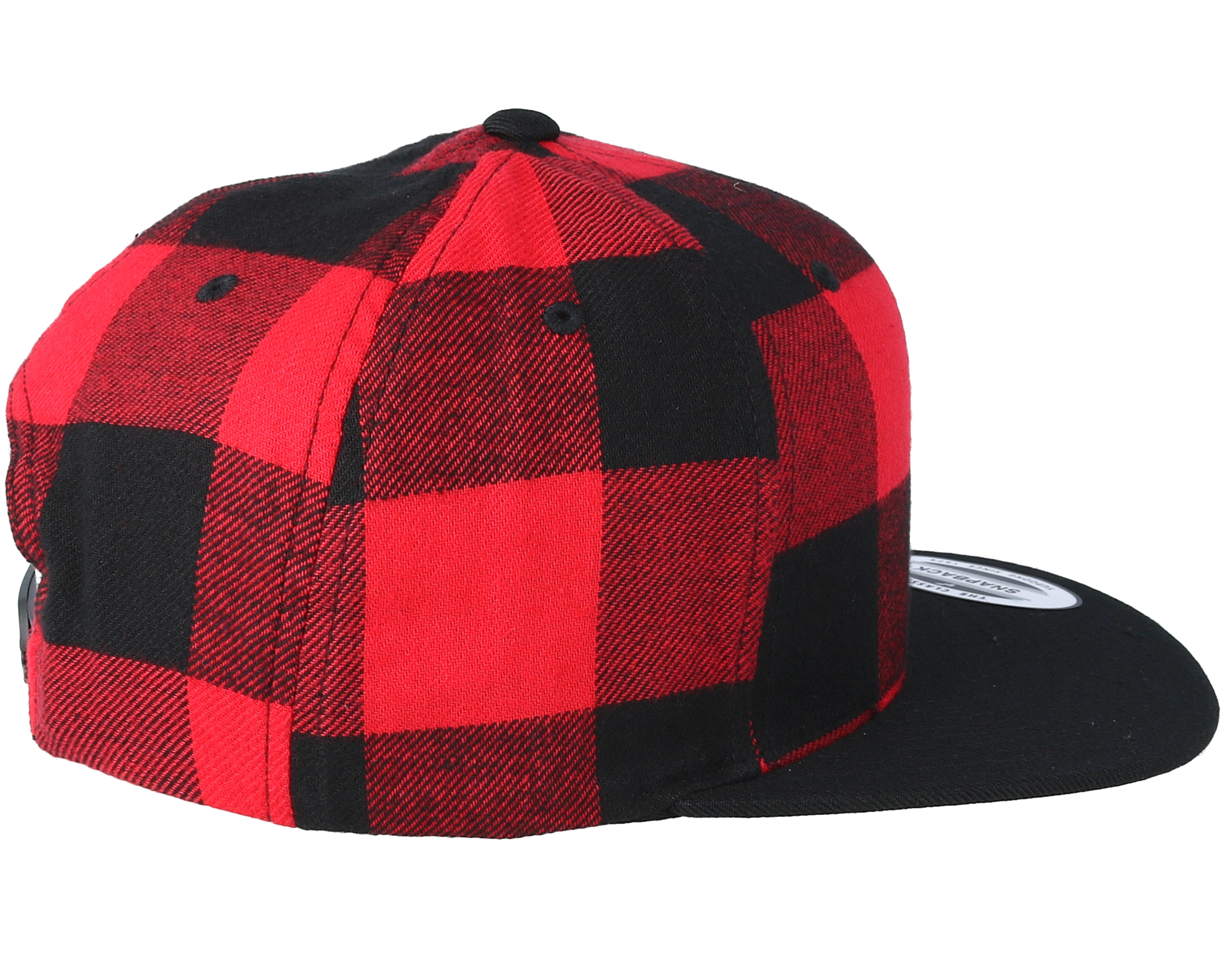Check Red Snapback - Yupoong caps - Hatstoreworld.com
