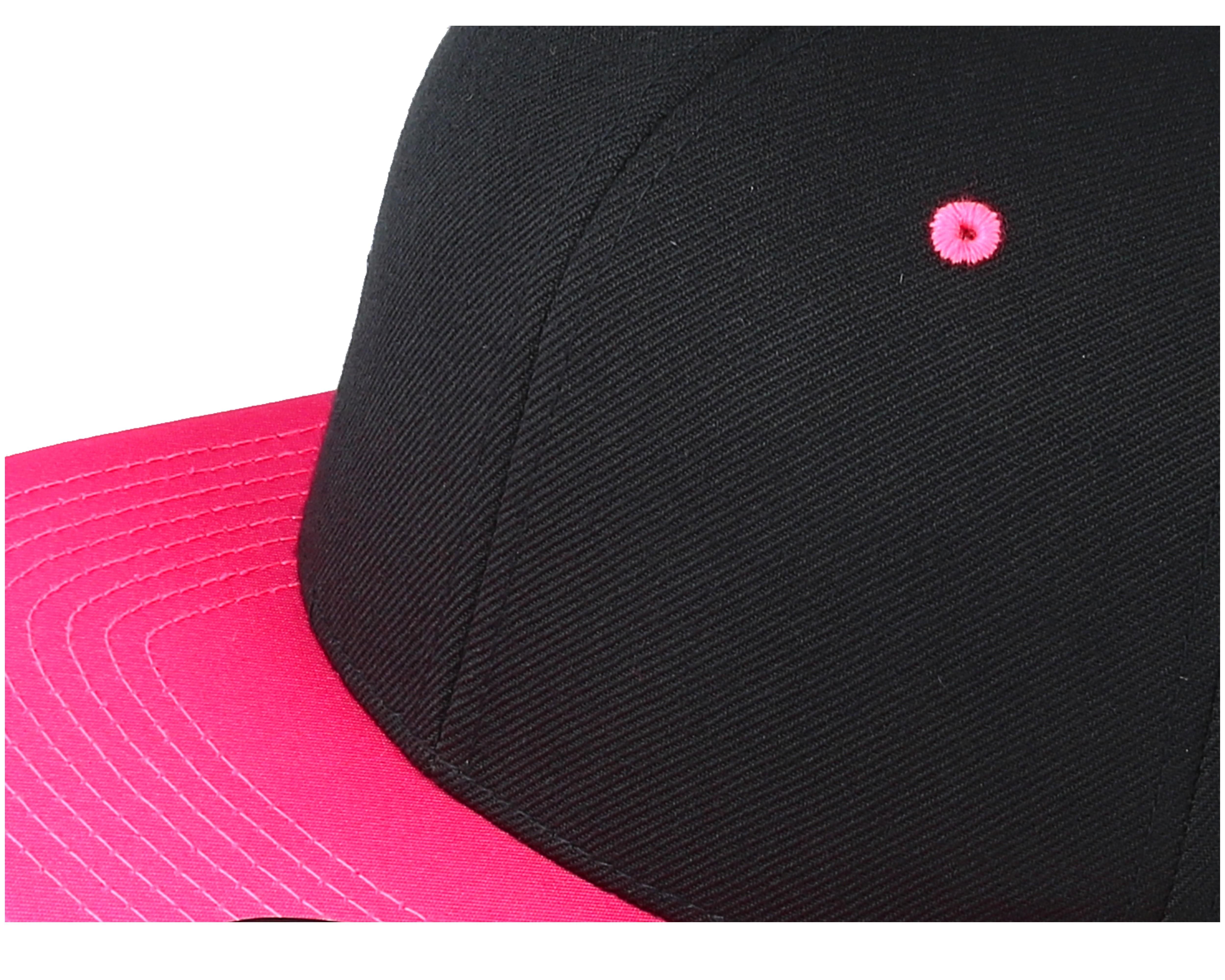 Black/Neon Pink Snapback - Yupoong caps - Hatstoreworld.com