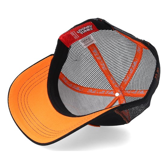 Looney Tunes Sam Black/Orange Trucker - Capslab caps - Hatstoreworld.com