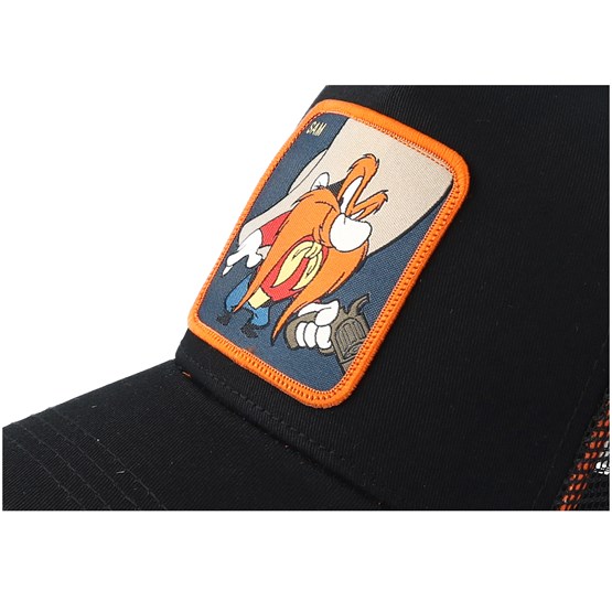 Looney Tunes Sam Black/Orange Trucker - Capslab caps - Hatstoreworld.com