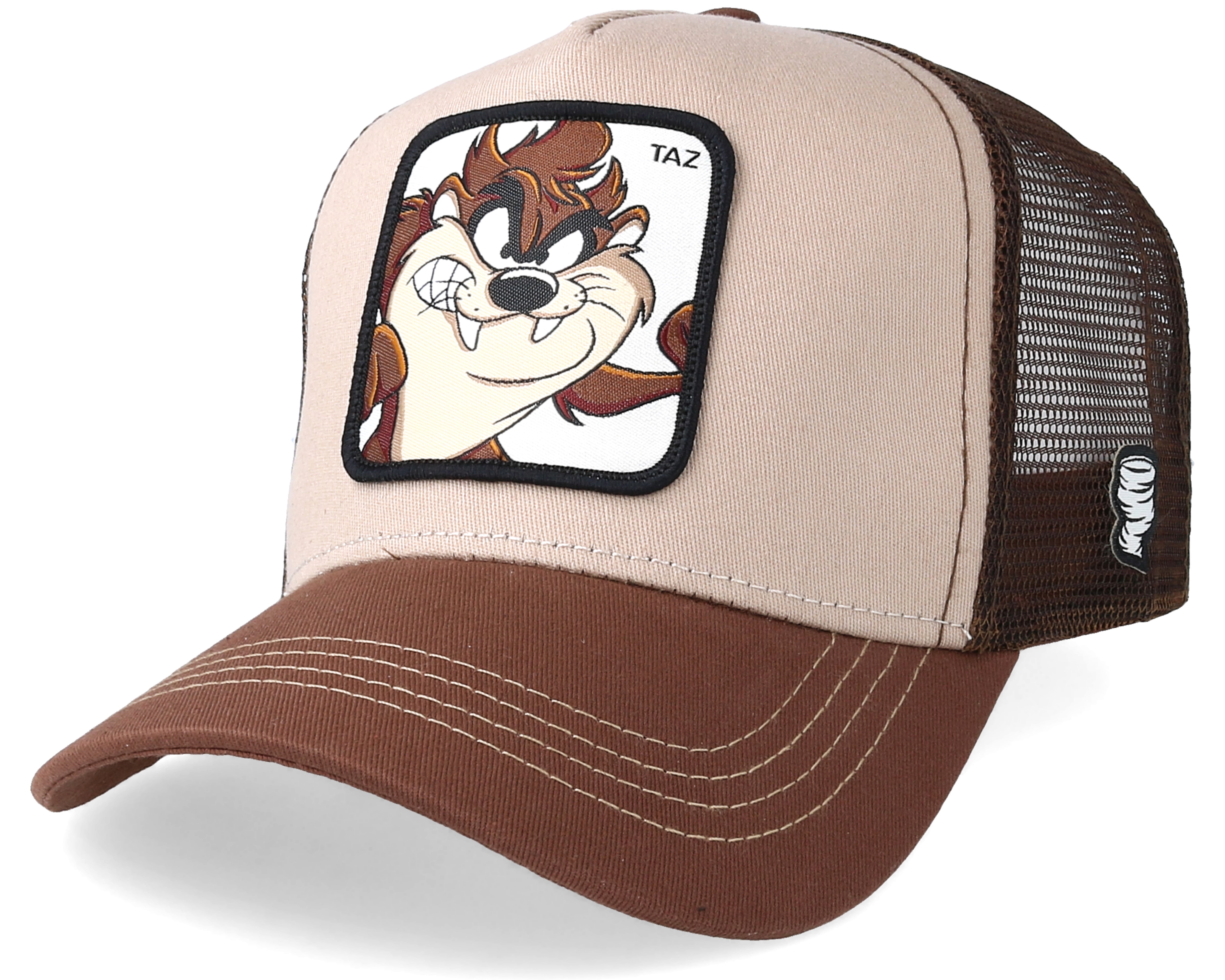 Looney Tunes Tasmanian Devil Taz Khaki/Brown Trucker - Capslab caps ...