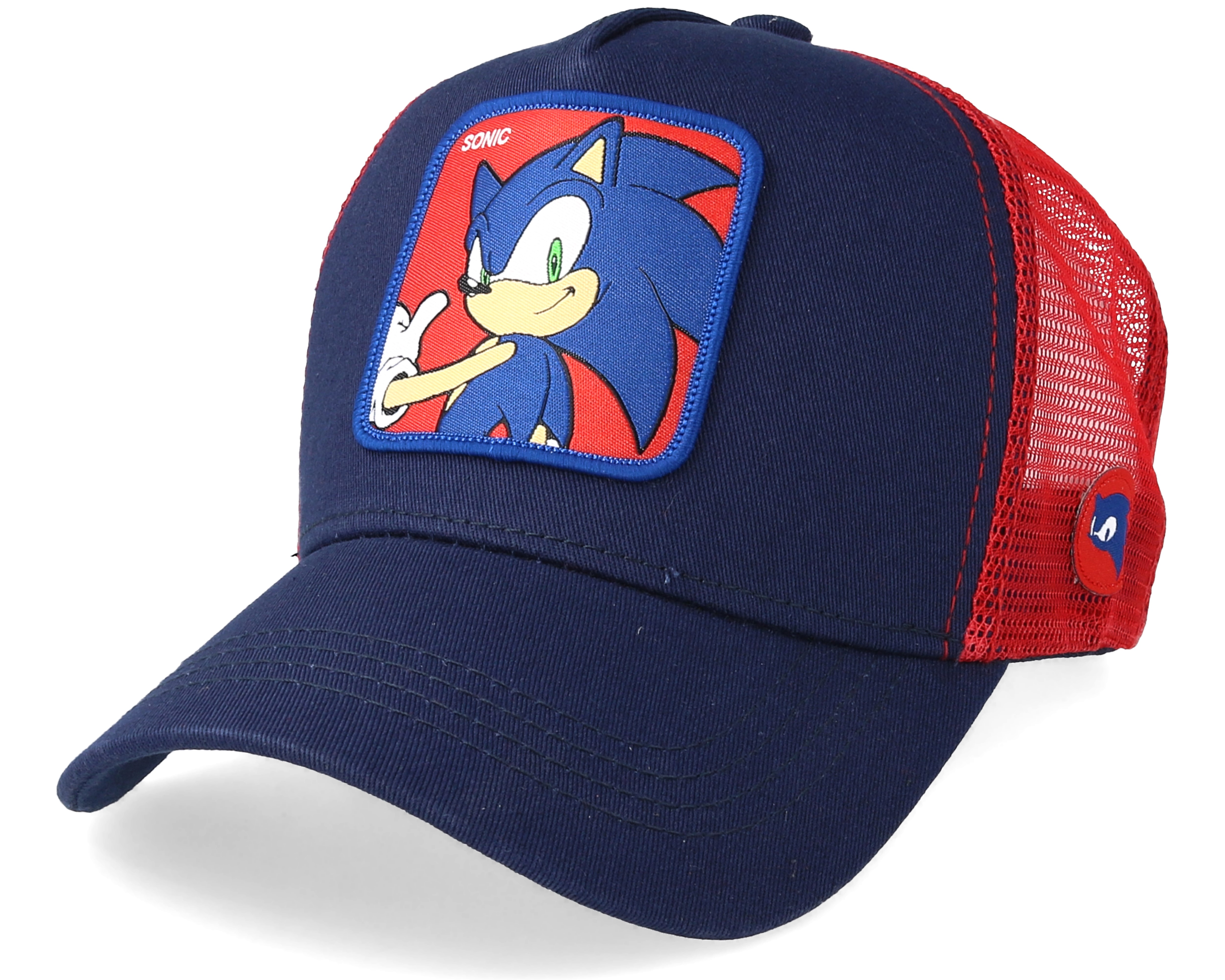 Sonic The Hedgehog Sonic Navy/Red Trucker - Capslab caps ...