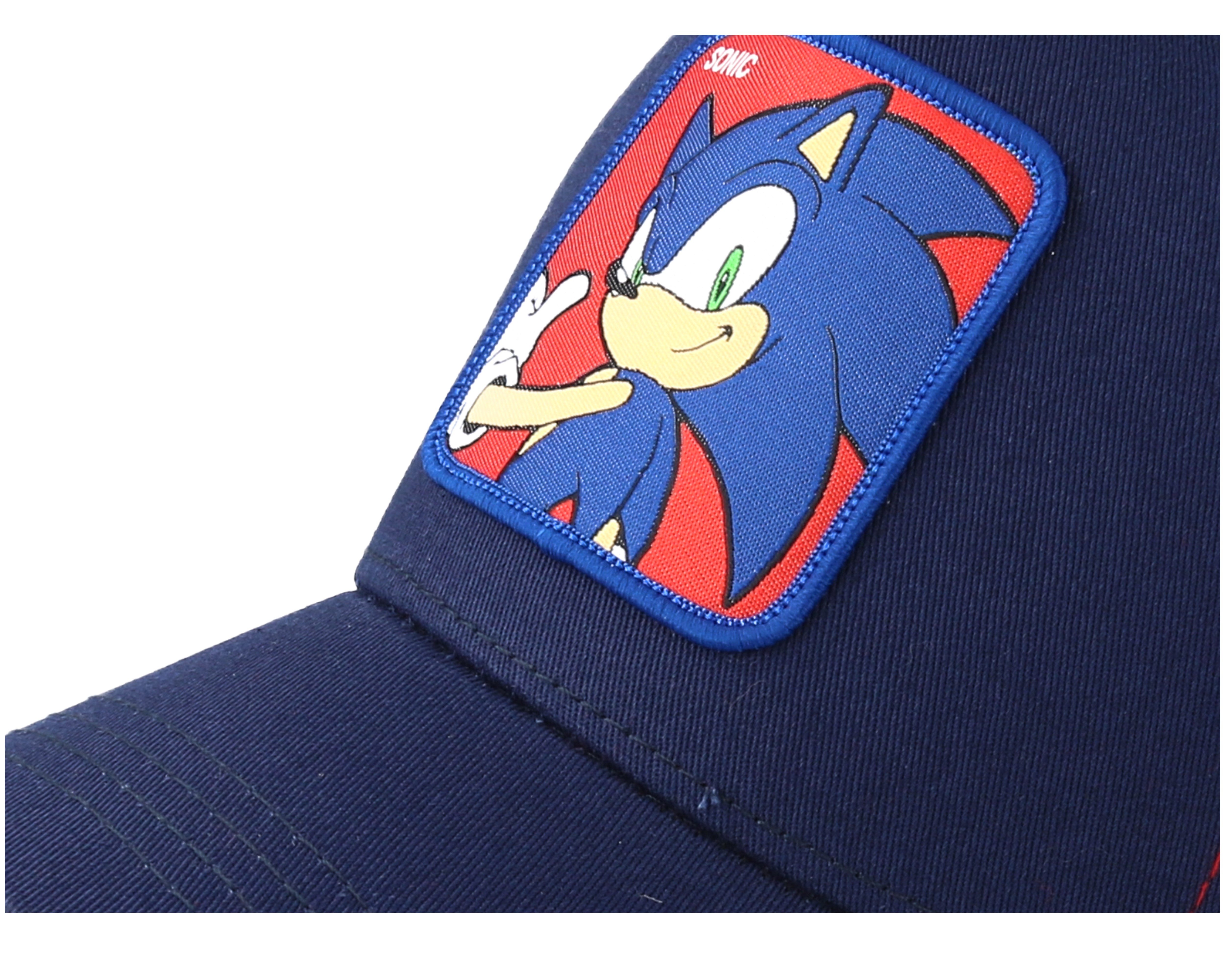 Sonic The Hedgehog Sonic Navy/Red Trucker - Capslab caps ...