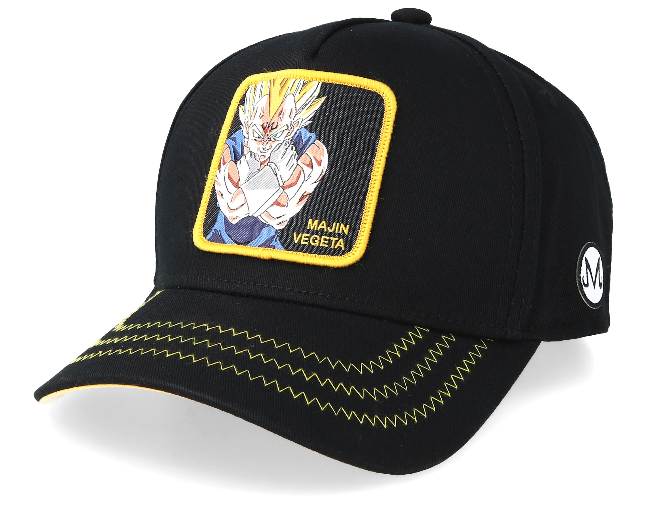 Dragon Ball Majin Vegeta Black/Black/Yellow Adjustable - Capslab caps ...