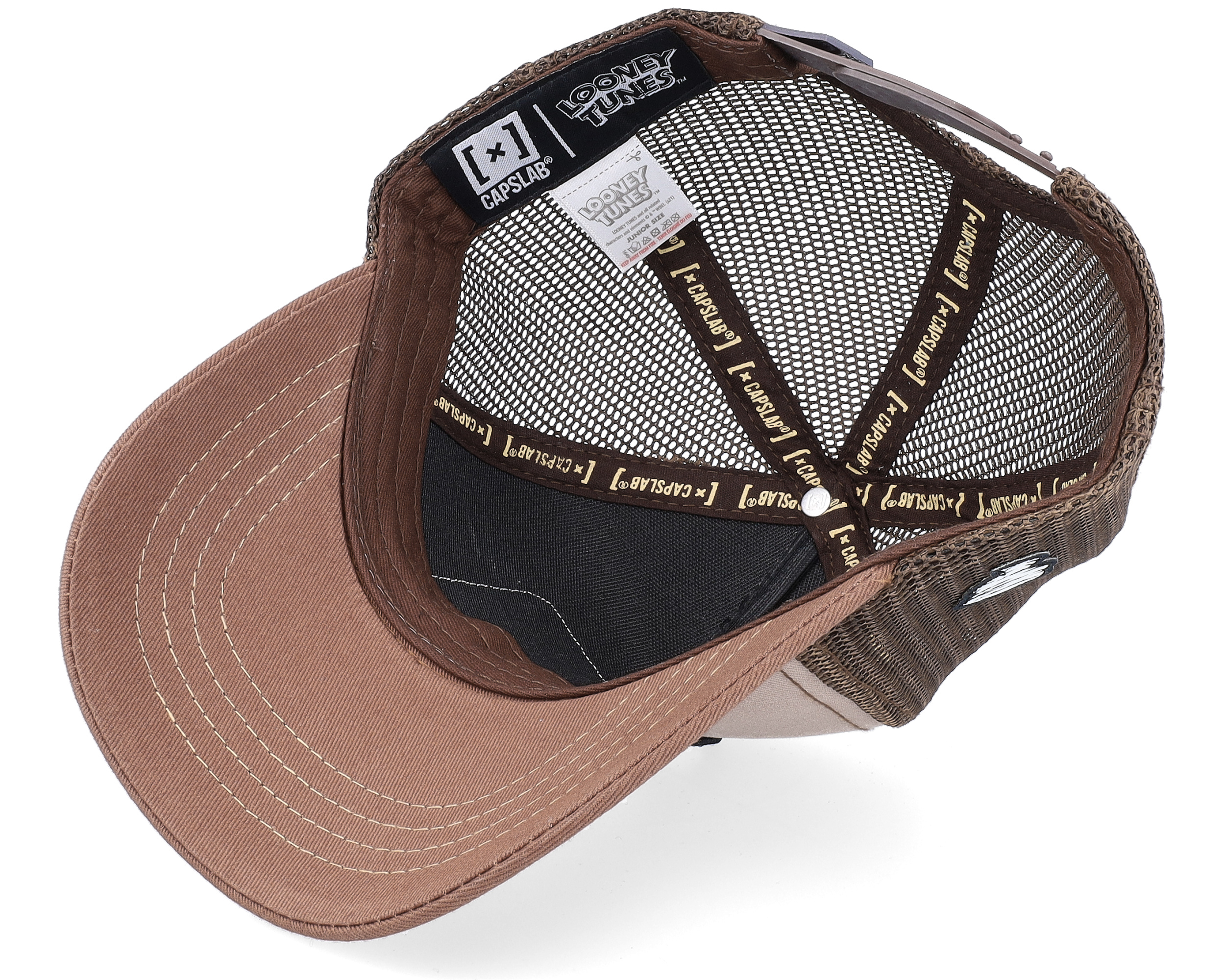 Kids Looney Tunes Tasmanian Devil Taz Beige/Brown Trucker - Capslab ...