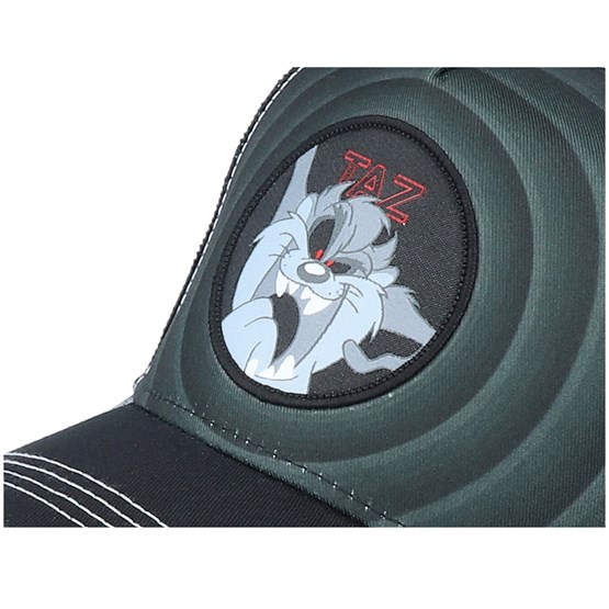 Looney Tunes Taz Print/Black Trucker - Capslab caps - Hatstoreworld.com