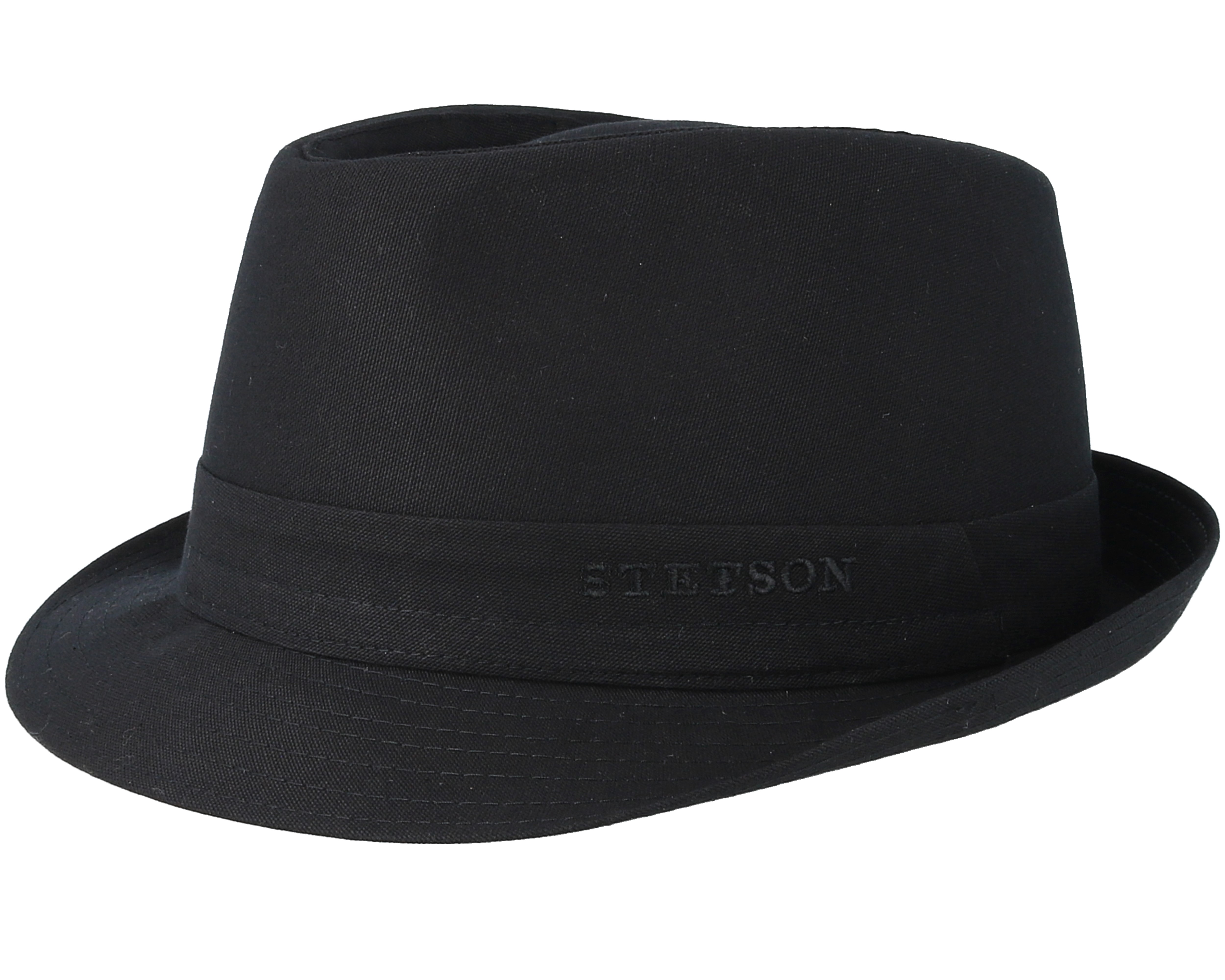Cotton Black Trilby - Stetson hats | Hatstore.co.uk