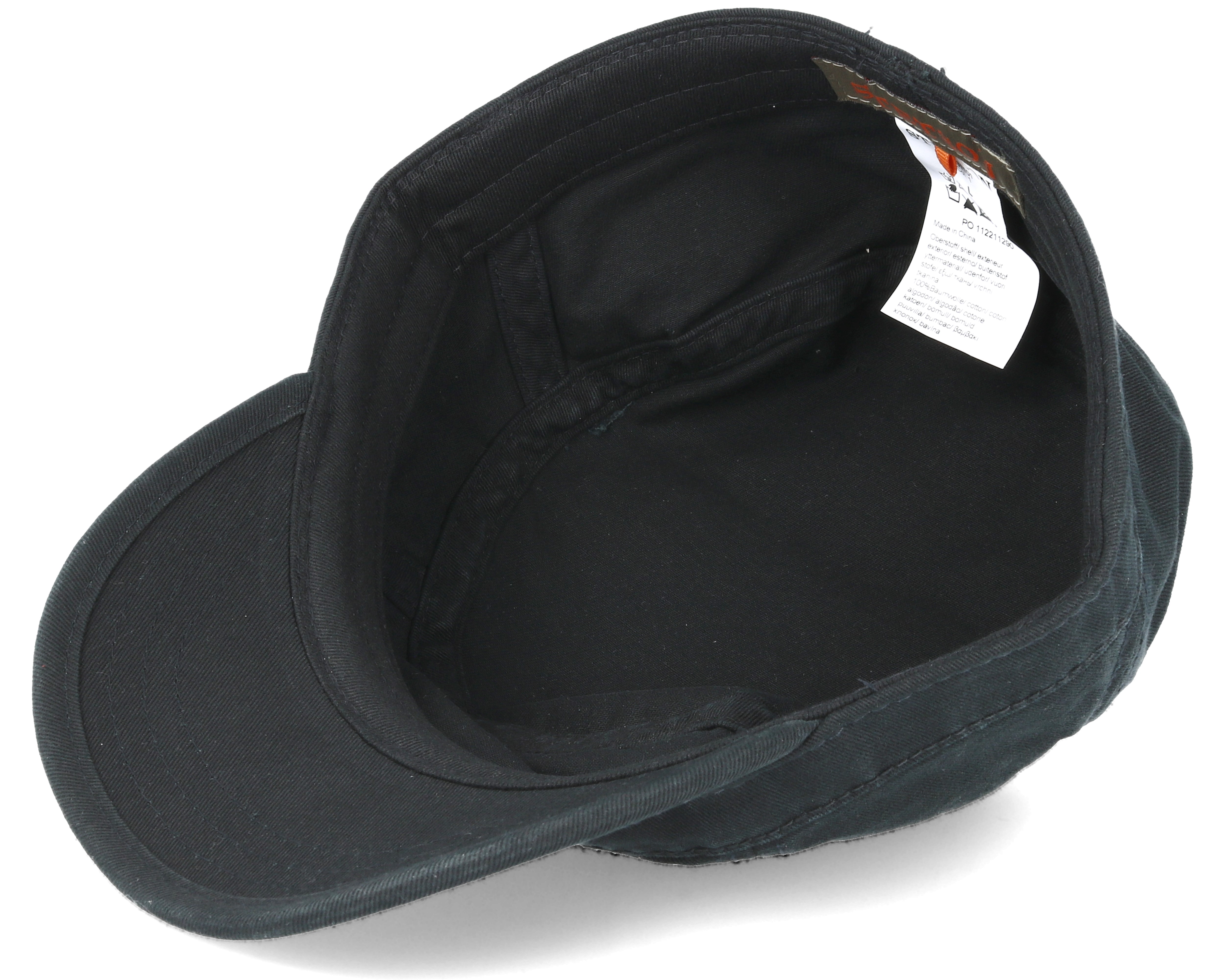 Army Cotton Black Fitted - Stetson caps - Hatstoreworld.com