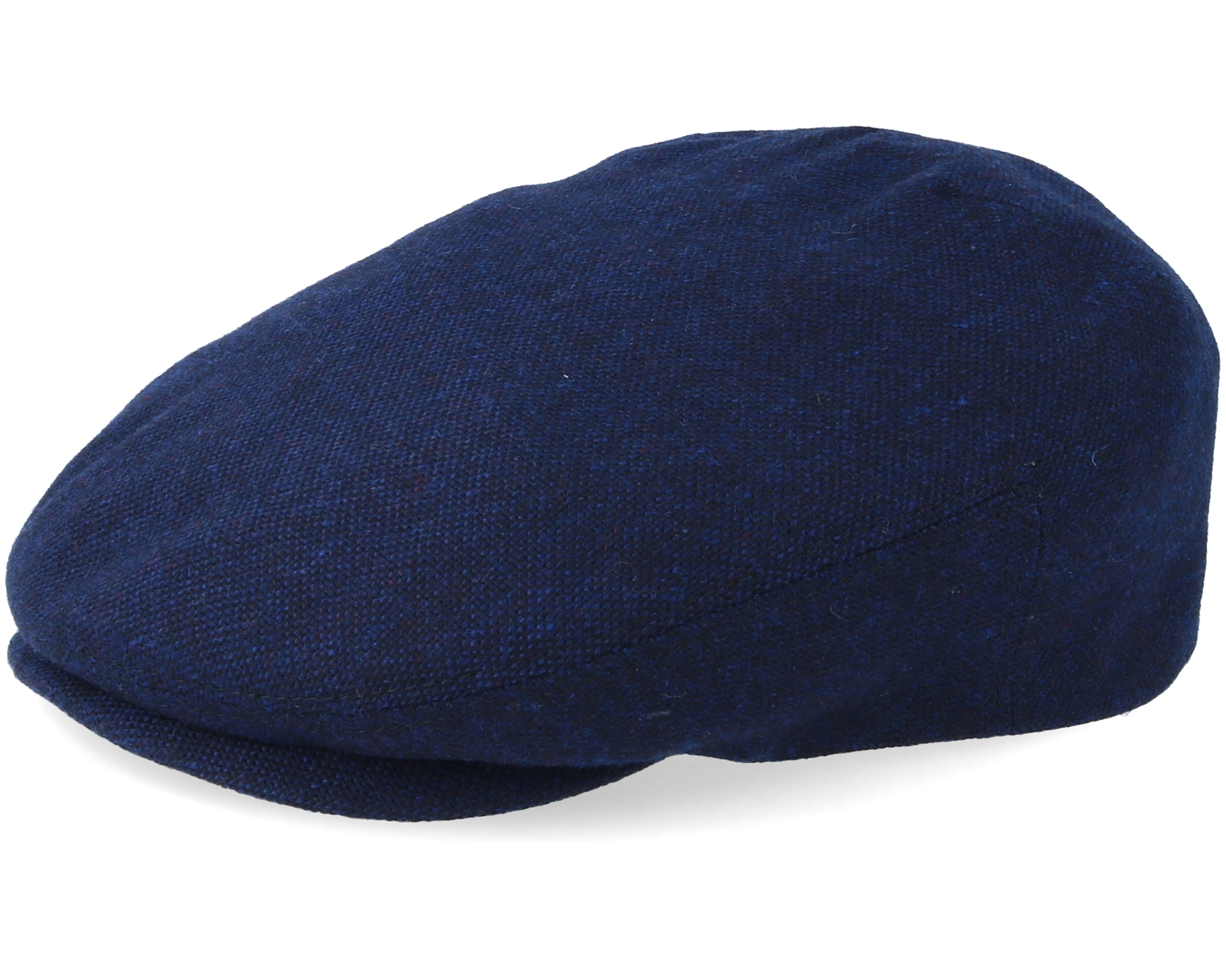 Driver Cap Virgin Wool/Cashmere Navy Flat Cap - Stetson caps ...