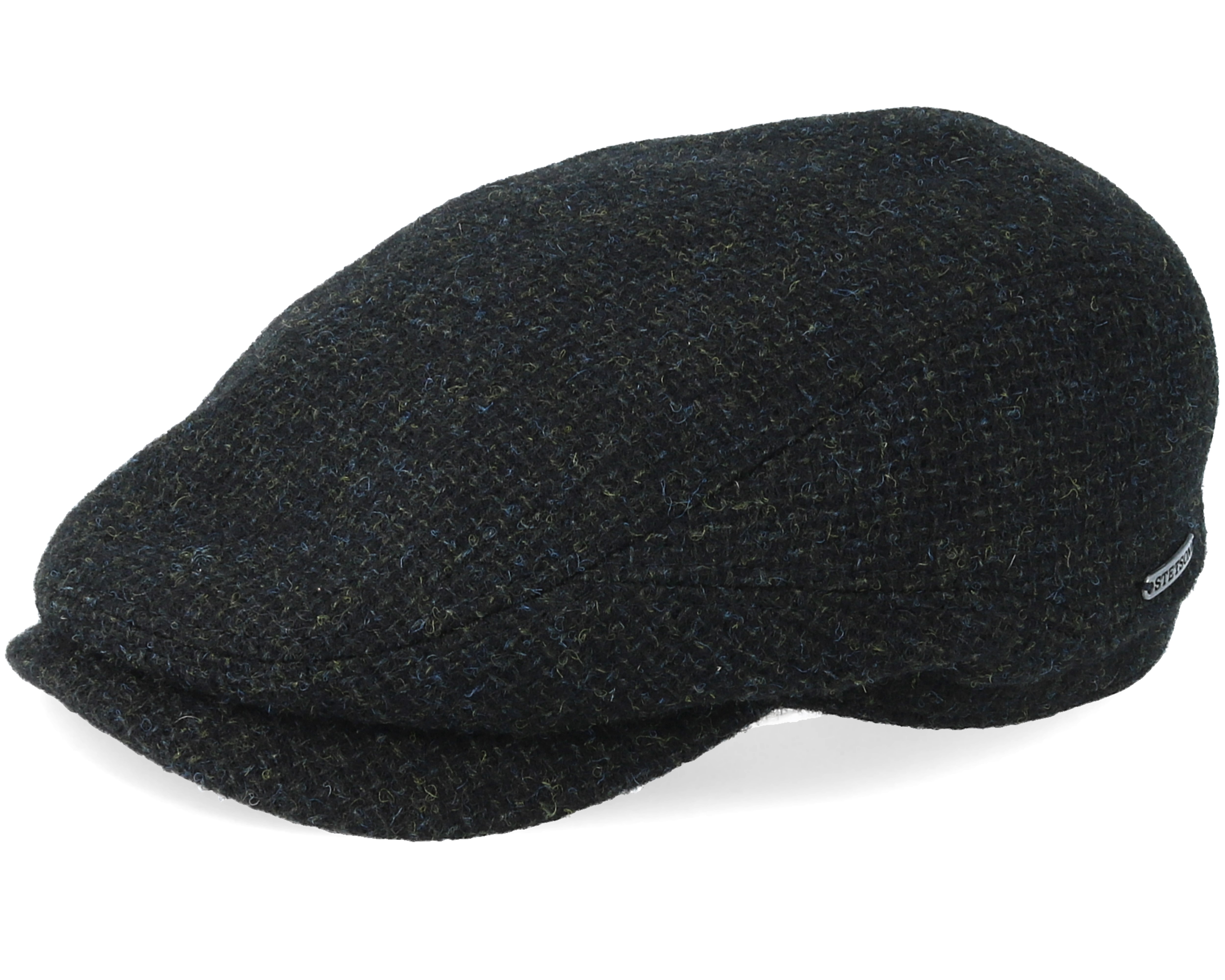 Driver Cap Wool Dark Olive Flat Cap - Stetson caps - Hatstoreworld.com
